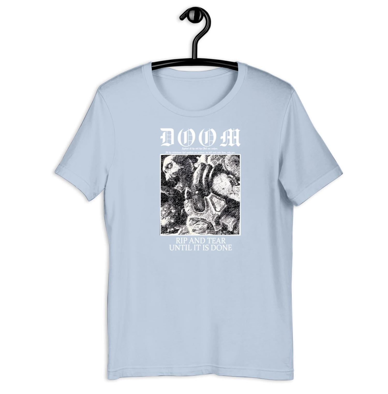 Limited Edition Doom Slayer - Rip and Tear Metal T Shirt-TH36119 ...