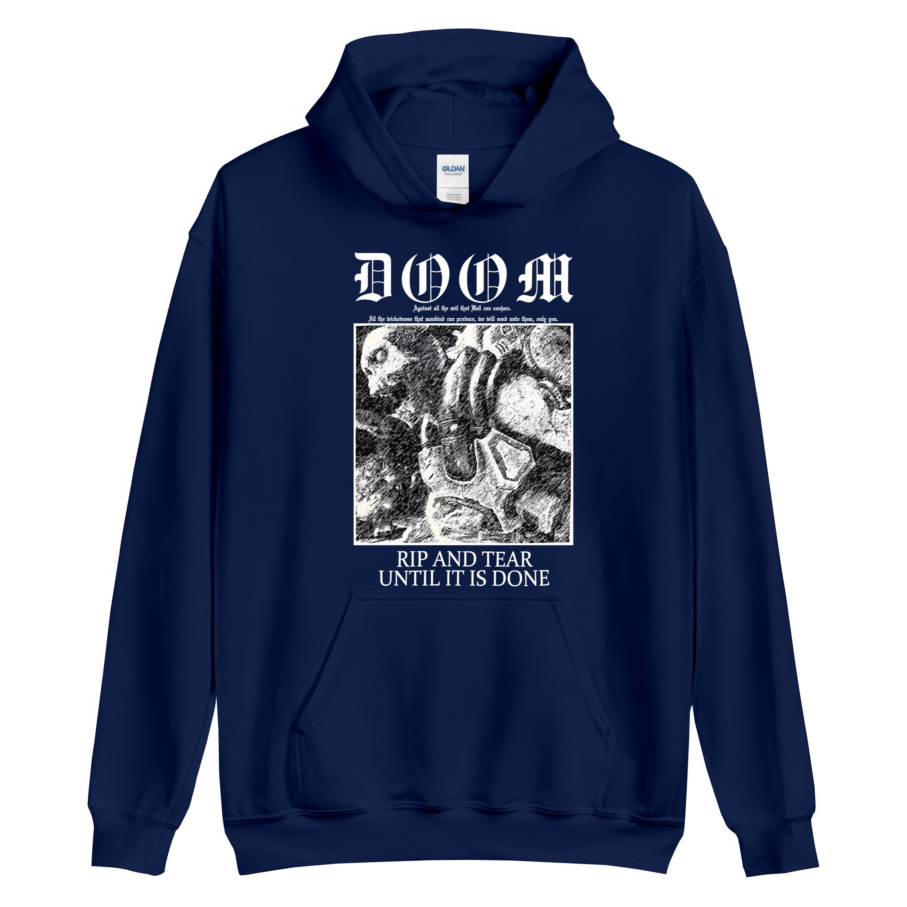 Limited Edition Doom Slayer - Rip and Tear Metal T Shirt-TH36119 ...