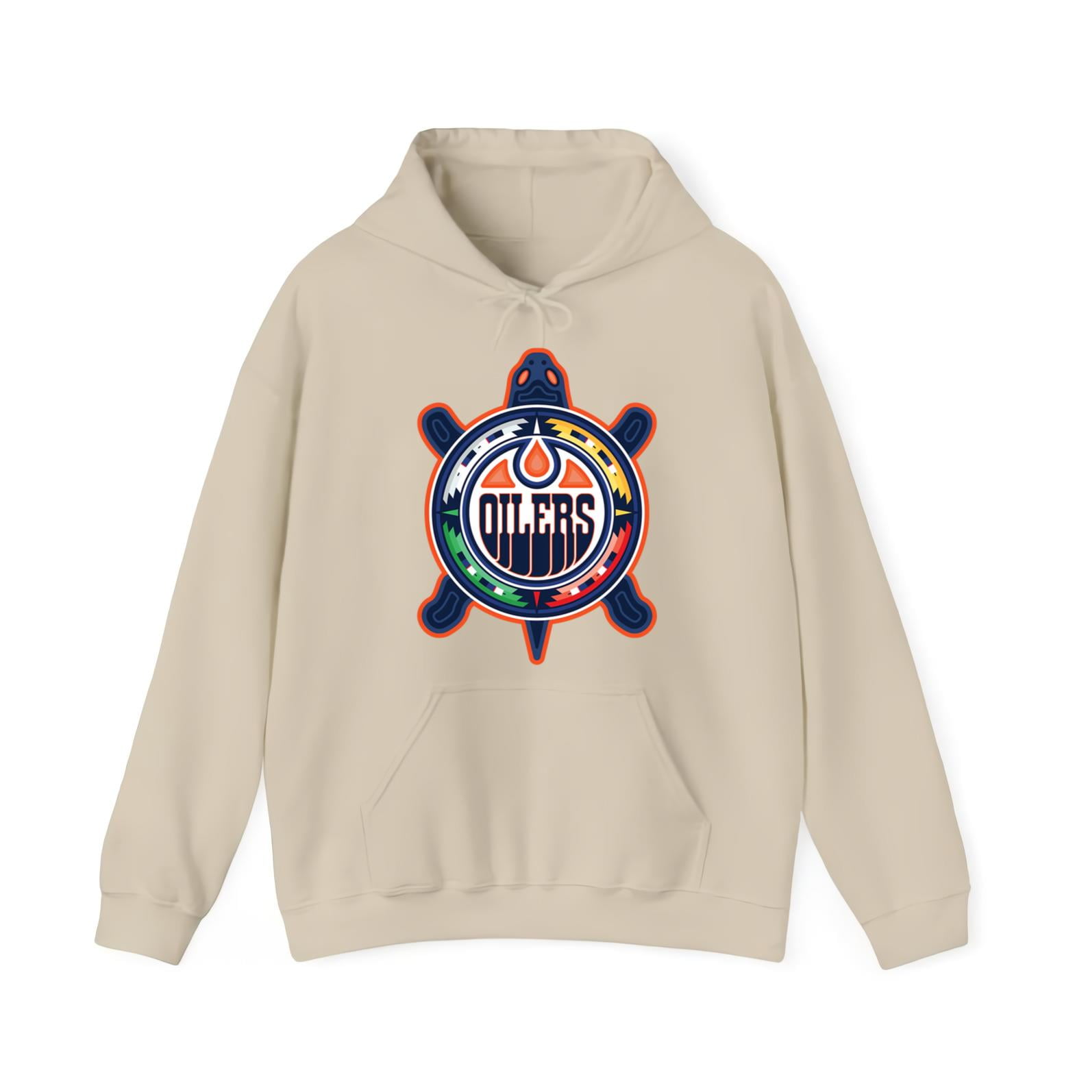 Limited Edition Edmonton Team Oilers Turtle Island Logo hoodie-TH36364 ...