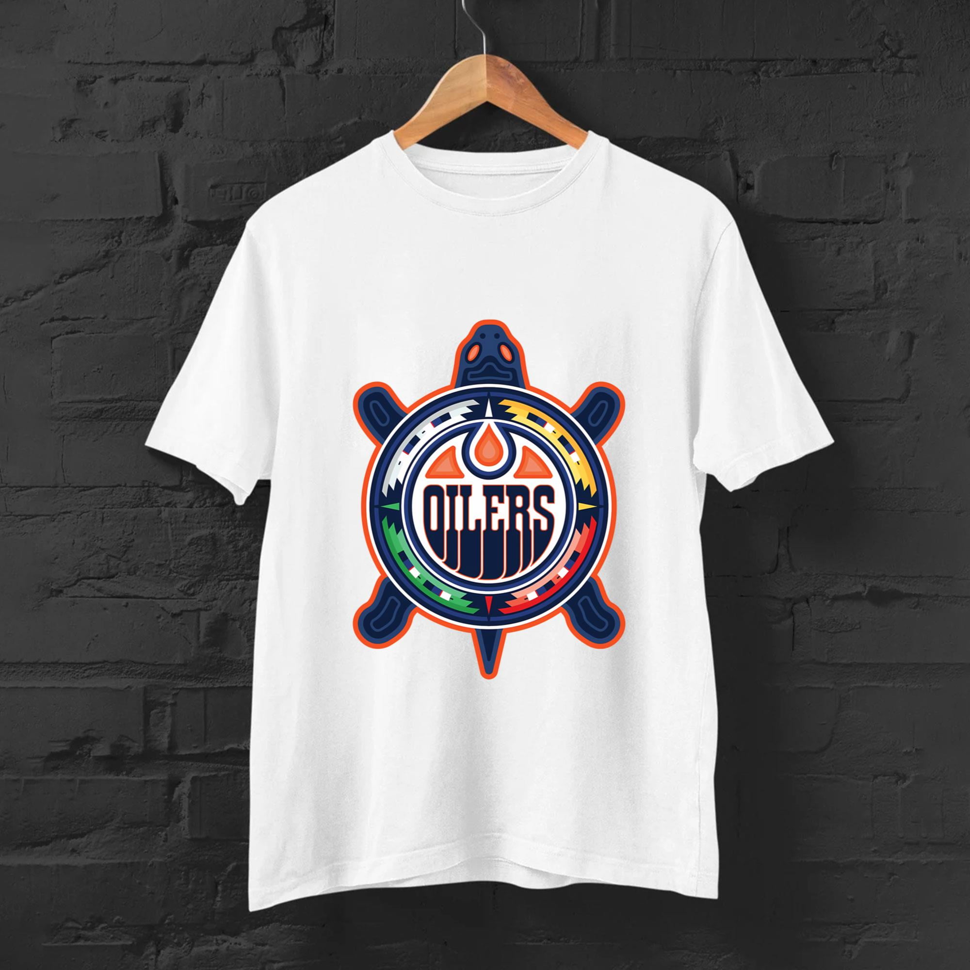 Limited Edition Edmonton Team Oilers Turtle Island Logo shirt-TH36364 ...
