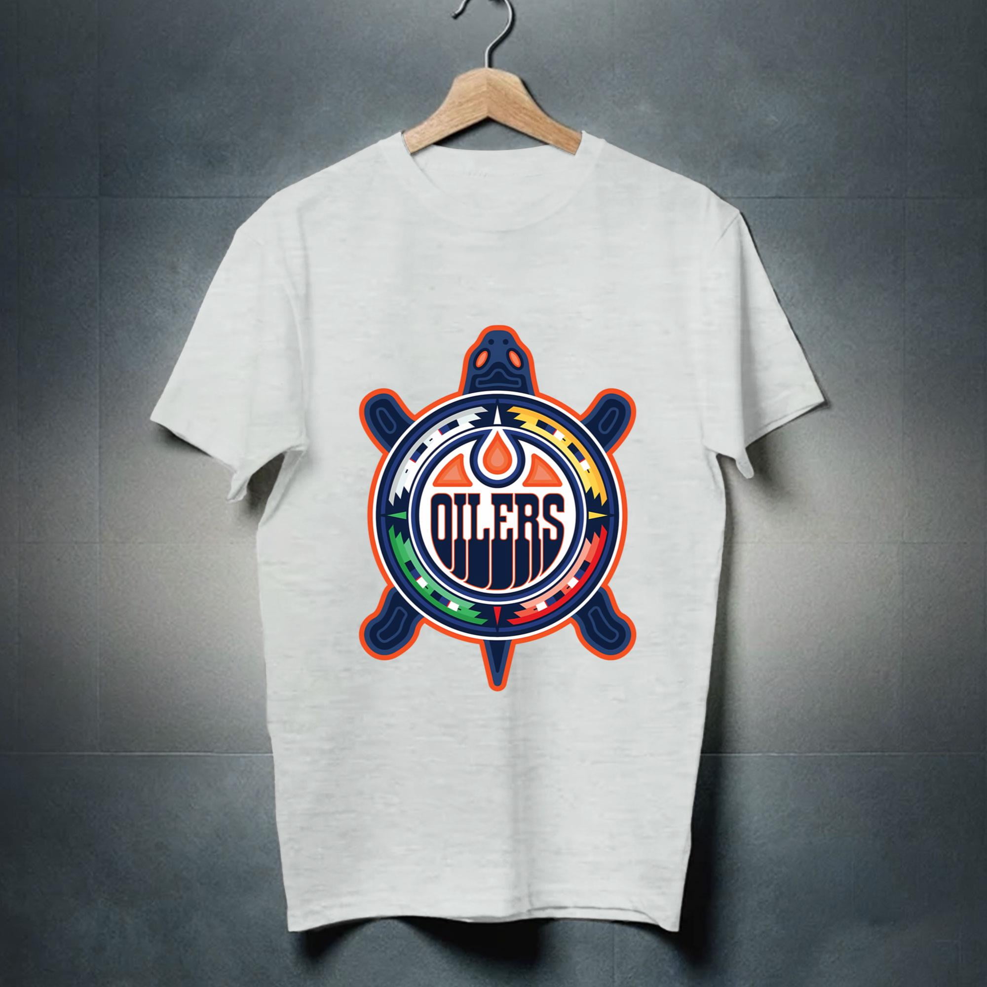 Limited Edition Edmonton Team Oilers Turtle Island Logo shirt-TH36364 ...