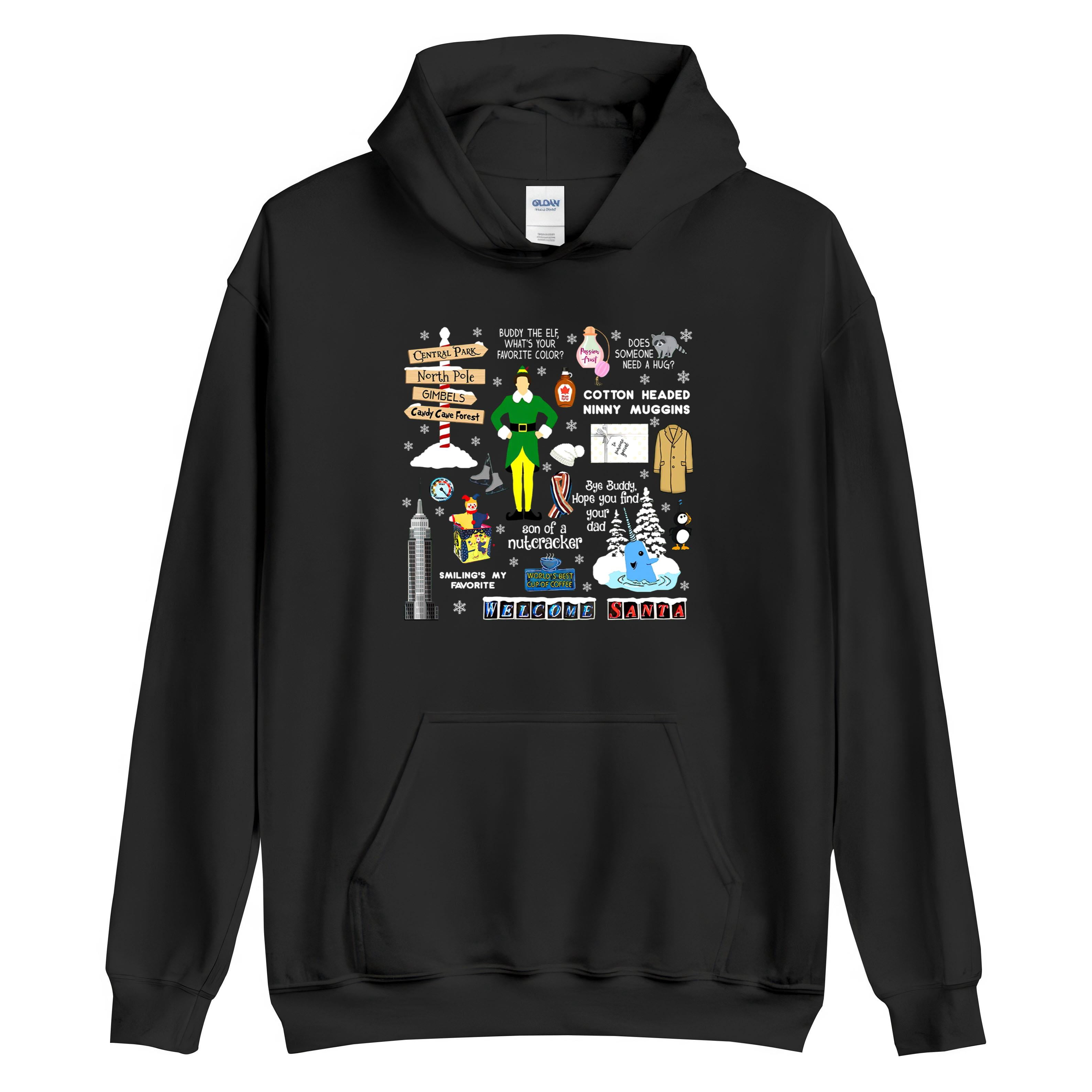 Limited Edition Elf The Buddy Christmas Movie hoodie-TH38996 - Walmart.com