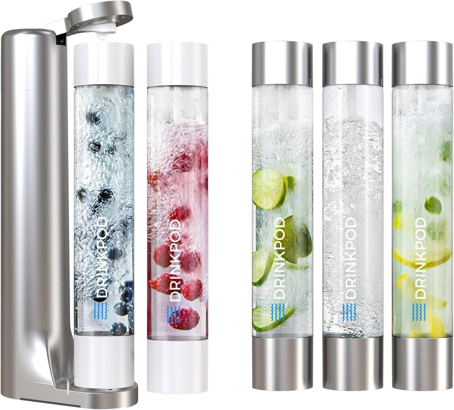 Limited Edition Fizzpod Sparkling Soda Maker With 5 One Liter Bottles ...