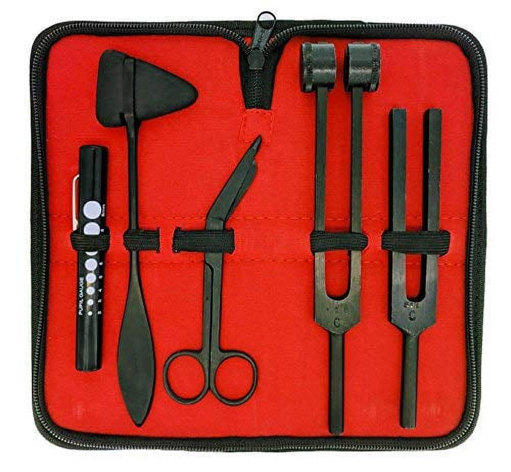 Limited Edition Tactical Black Medical Set: 5 pcs Reflex Hammer ...