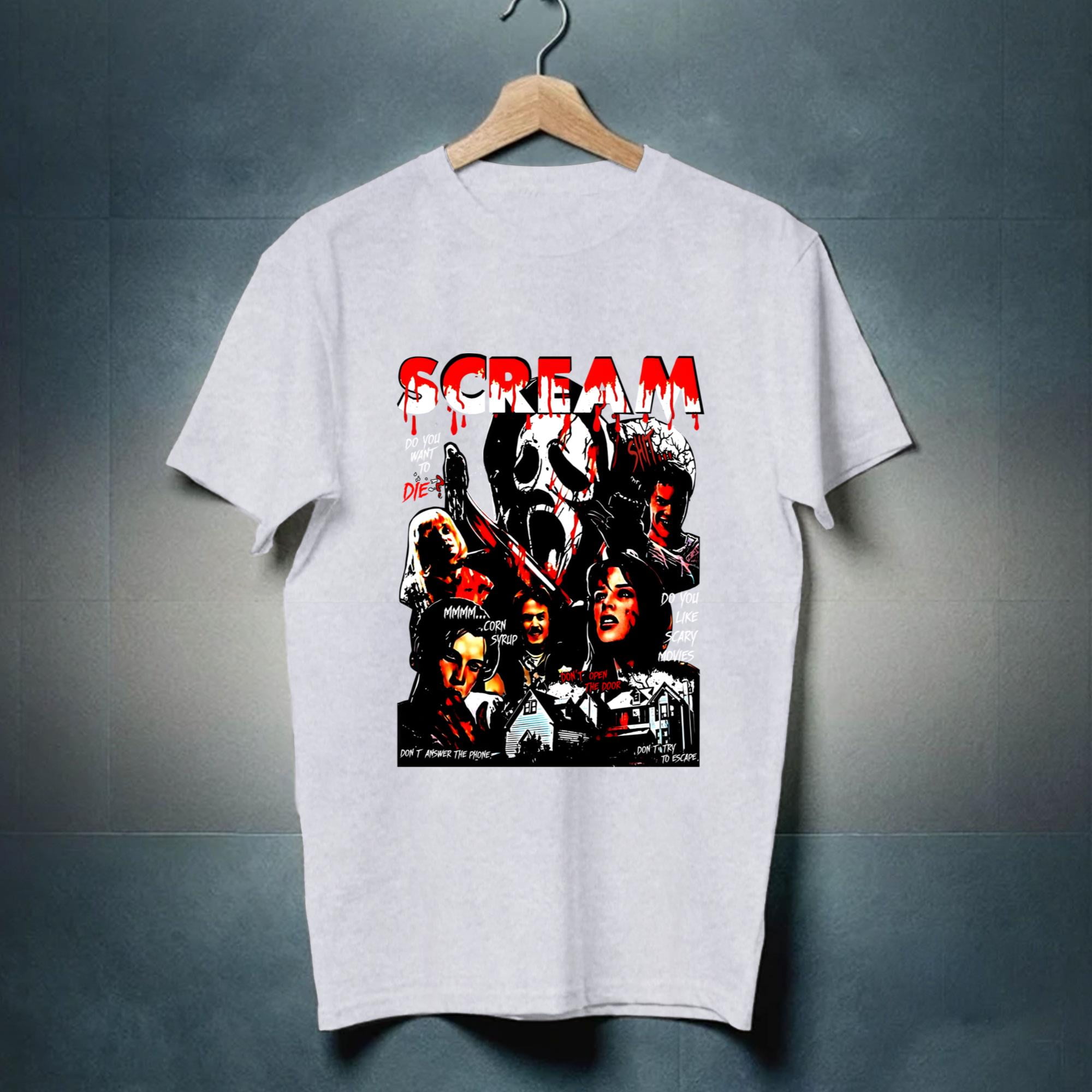 Limited Edition Ghostface Scream Horror Movie Tshirt Heavy Cotton shirt ...