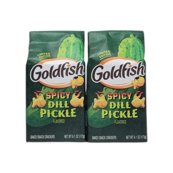 Limited Edition Goldfish Spicy Dill Pickle Flavored Baked Snack ...