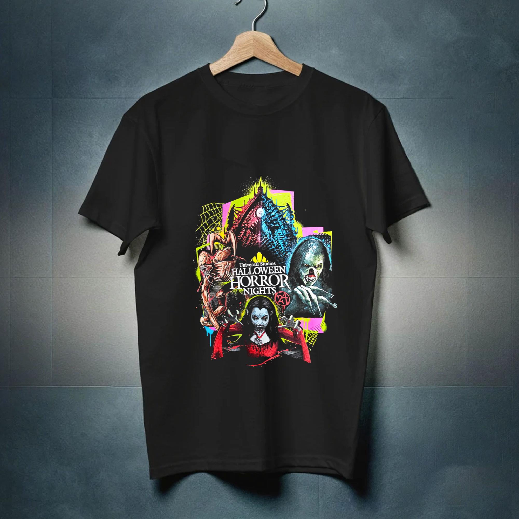Limited Edition Halloween Horror Nights 2024 HHN33 Logo Ensemble shirt ...
