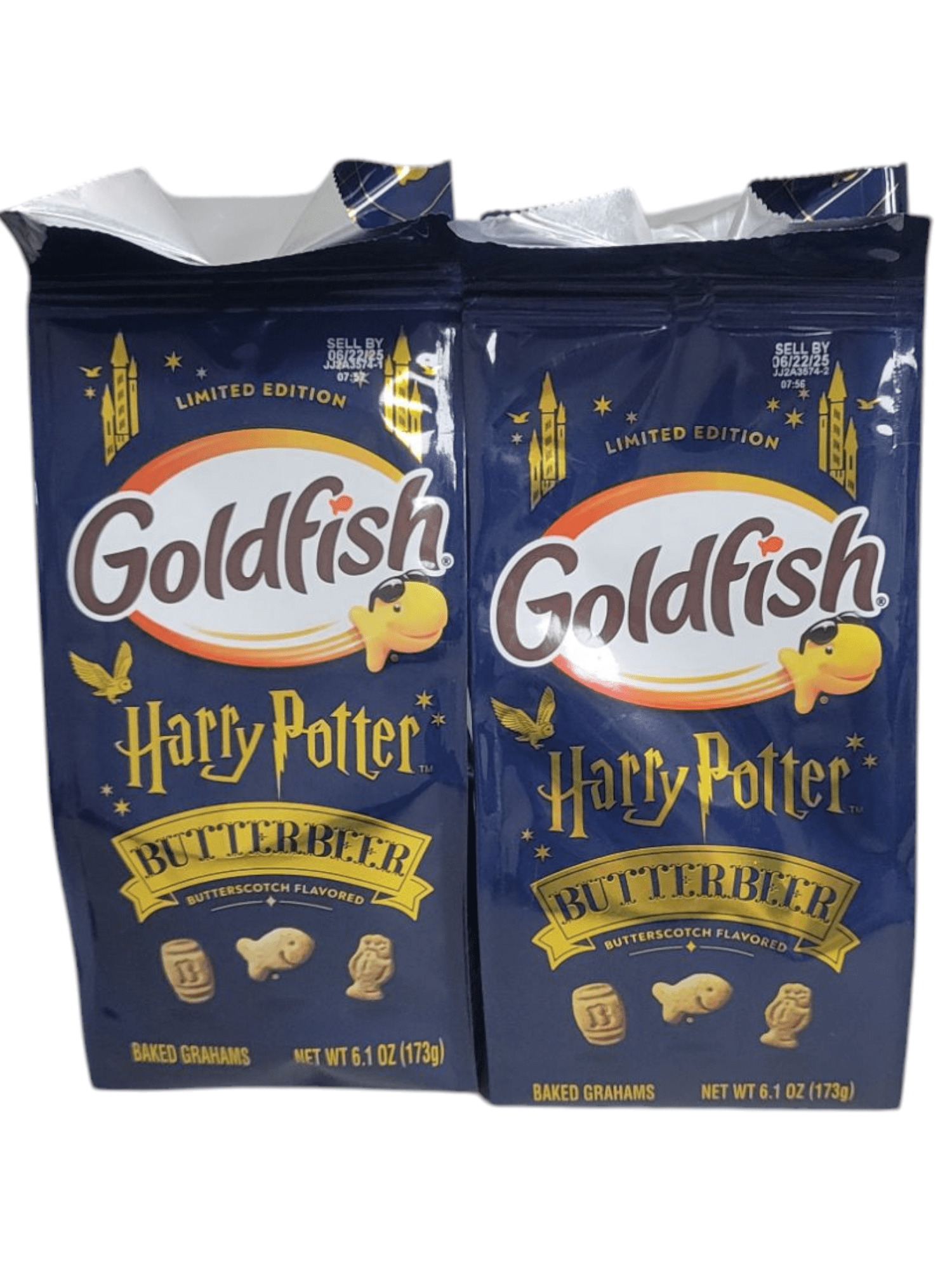 Limited Edition Harry Potter Butterbeer Goldfish ( 6.1oz) 2 Pack ...