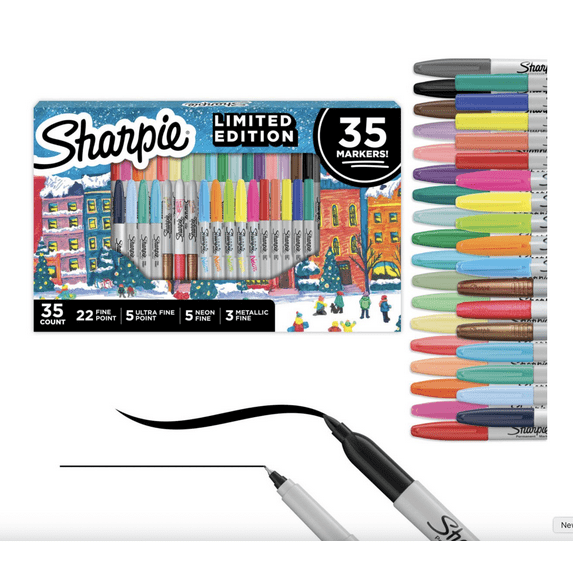 Limited Edition Holiday Sharpie 35ct Fine Point, Neon, Metallic ...