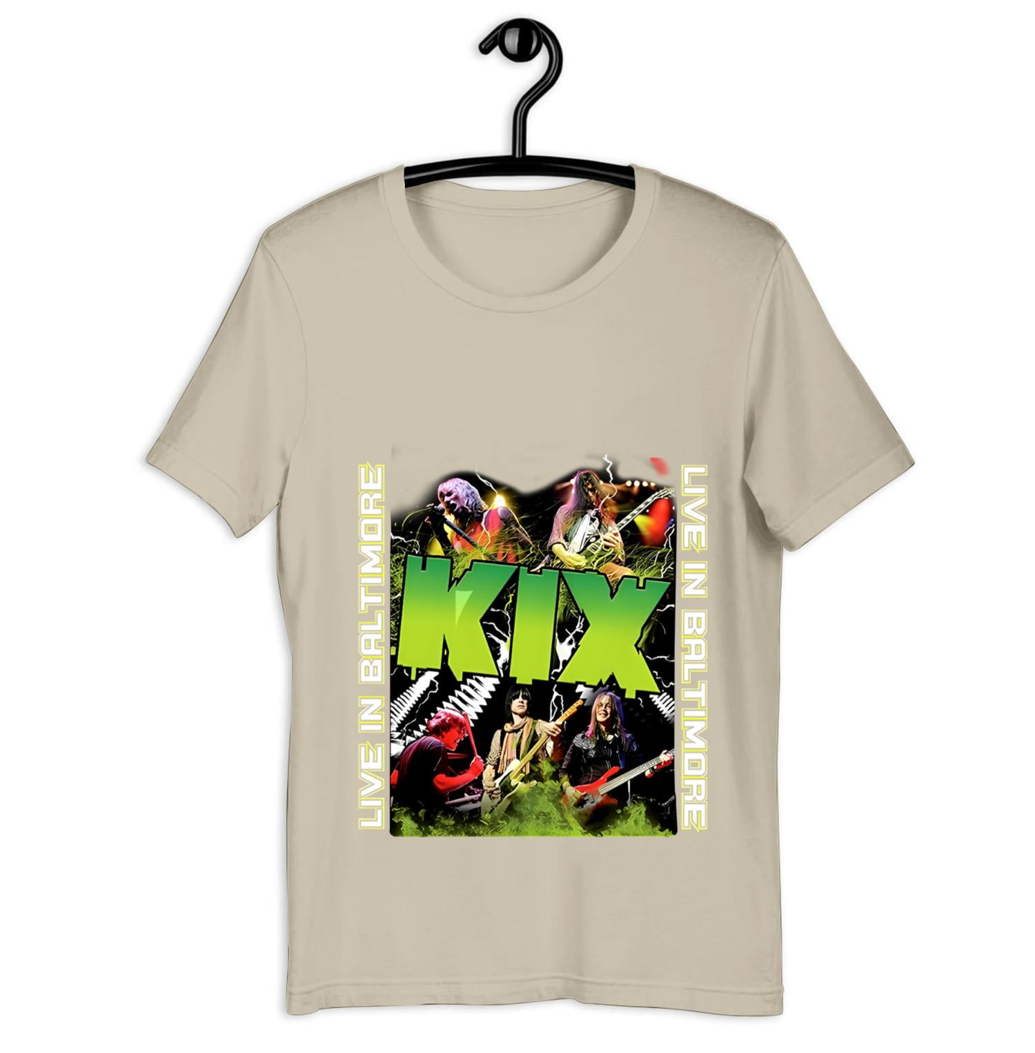 Limited Edition KIX Band shirt Short Sleeve Black Men-TH36433 - Walmart.com