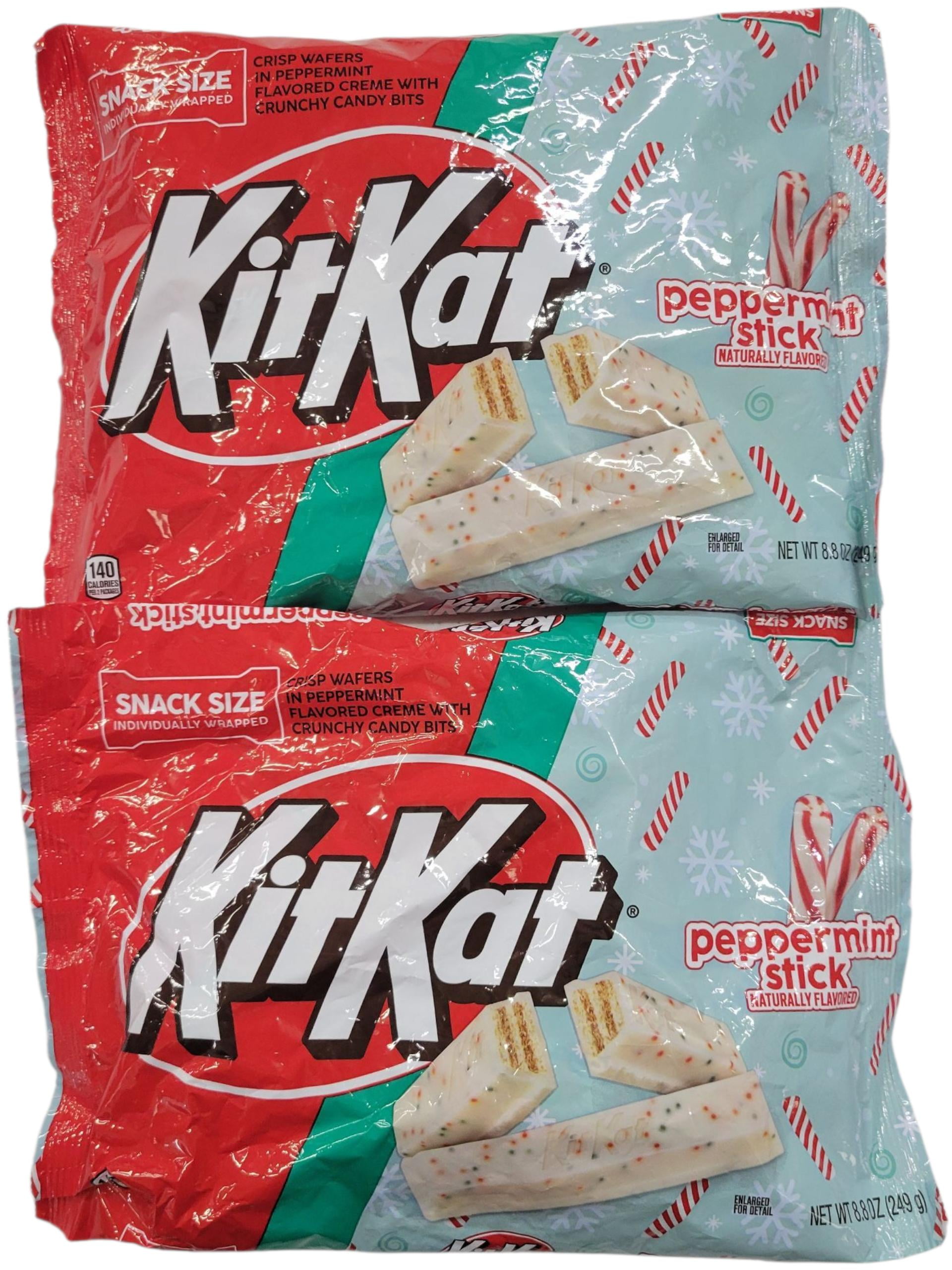 Limited Edition KitKat Peppermint Stick Snack Size 8.8 oz - Pack of 2 ...