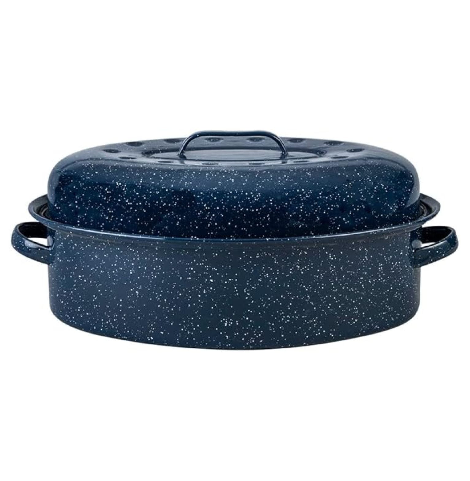 Limited Edition Large Covered Oval Roasting Pan, 18", Blue - Walmart.com