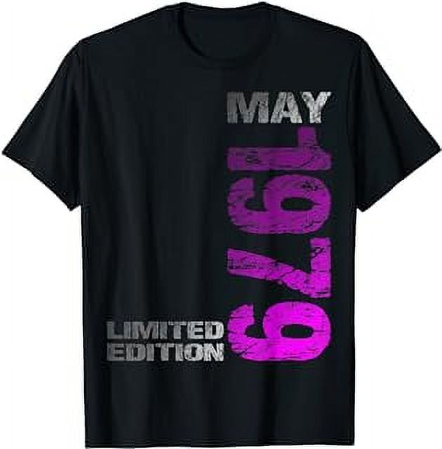 Limited Edition May 1979 44th Birthday Born 1979 T-Shirt - Walmart.com
