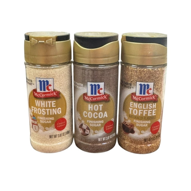 Limited Edition McCormick Holiday Finishing Sugar Variety Pack - 3 ...