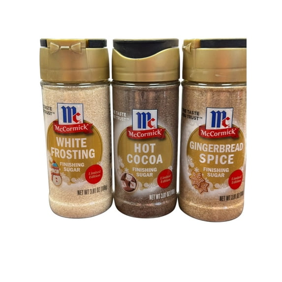 Limited Edition McCormick Holiday Finishing Sugar Variety Pack - 3 ...