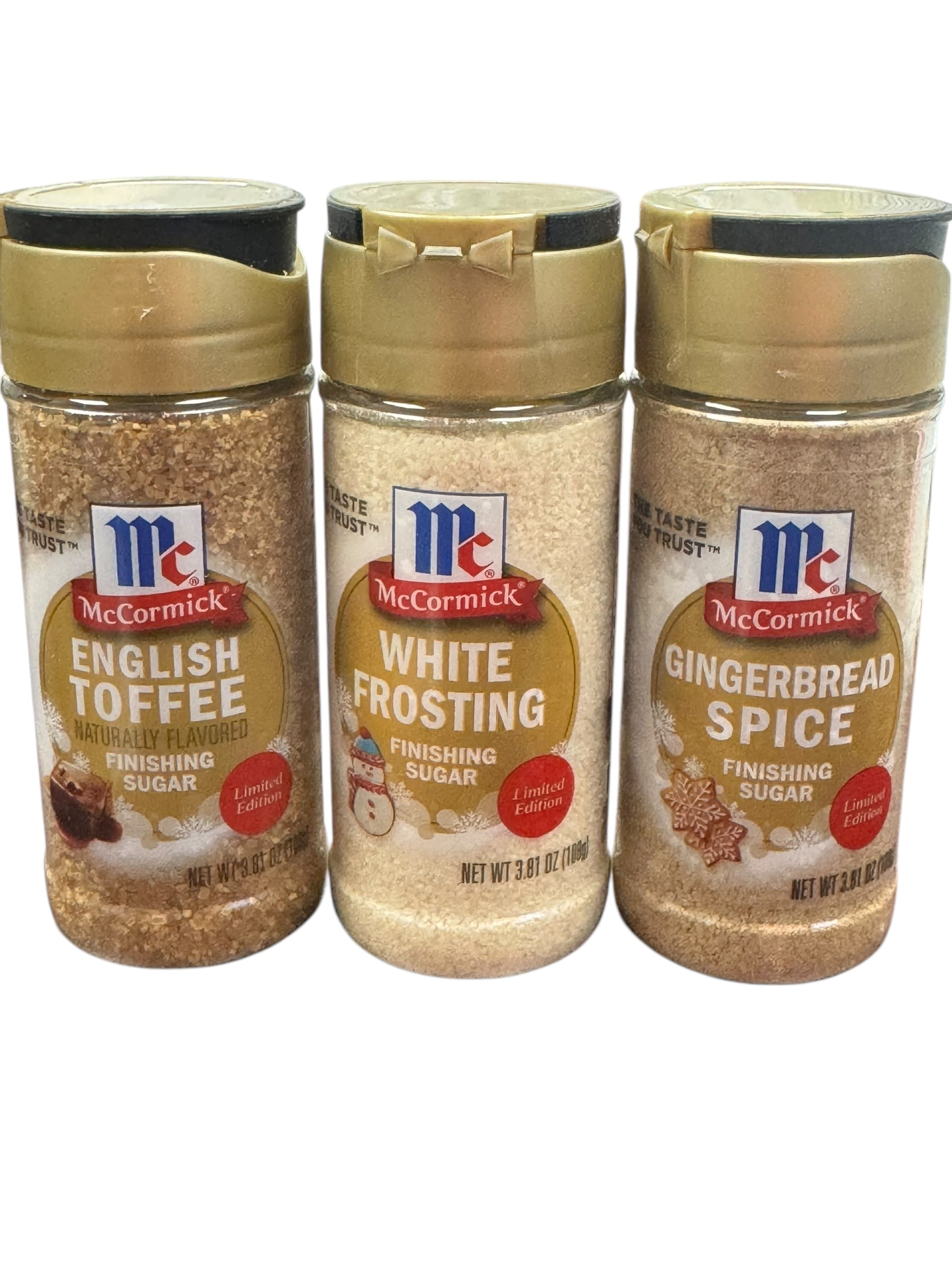 Limited Edition McCormick Holiday Finishing Sugar Variety Pack - 3 ...