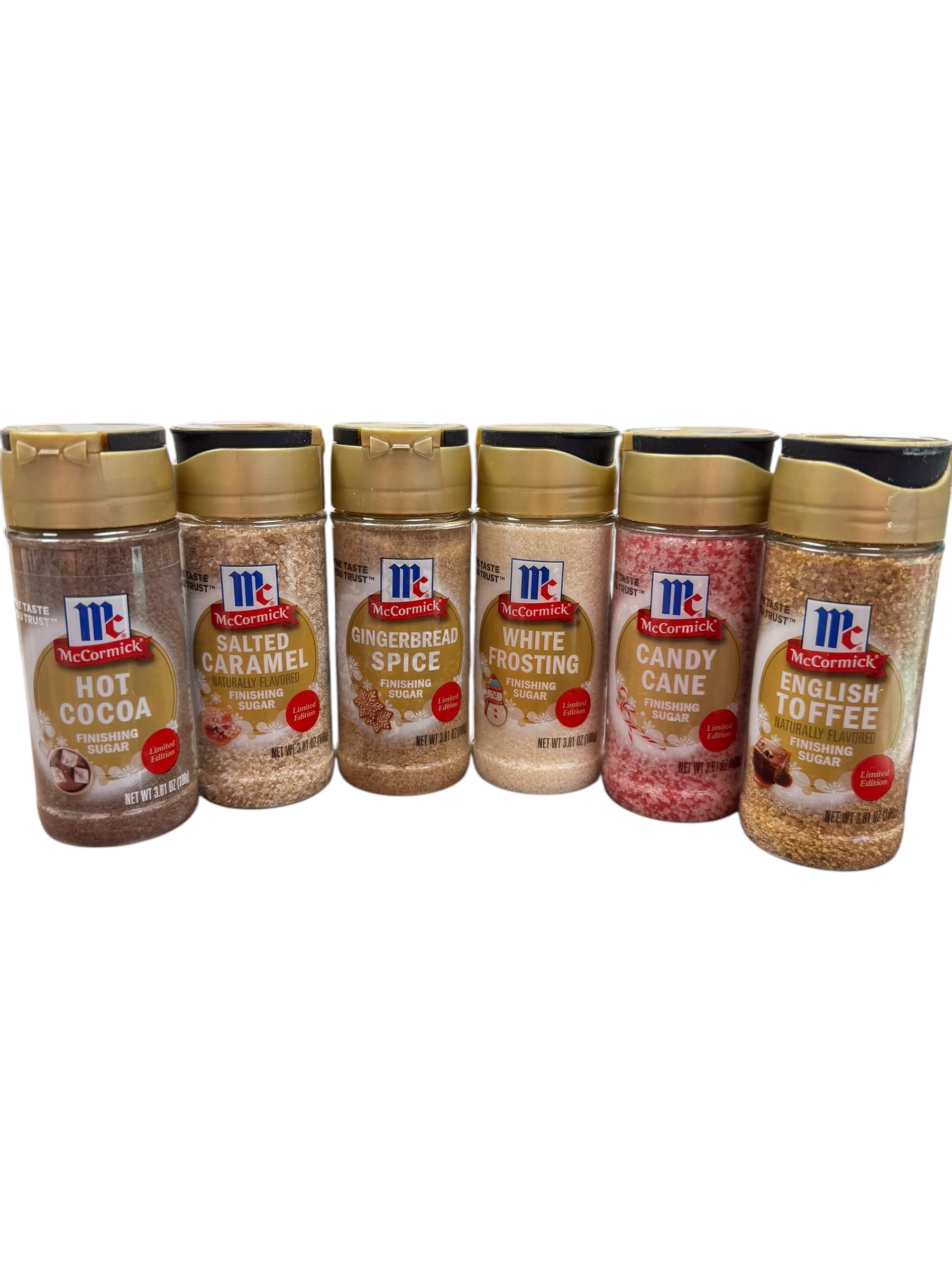 Limited Edition McCormick Holiday Finishing Sugar Variety Pack - 6 ...