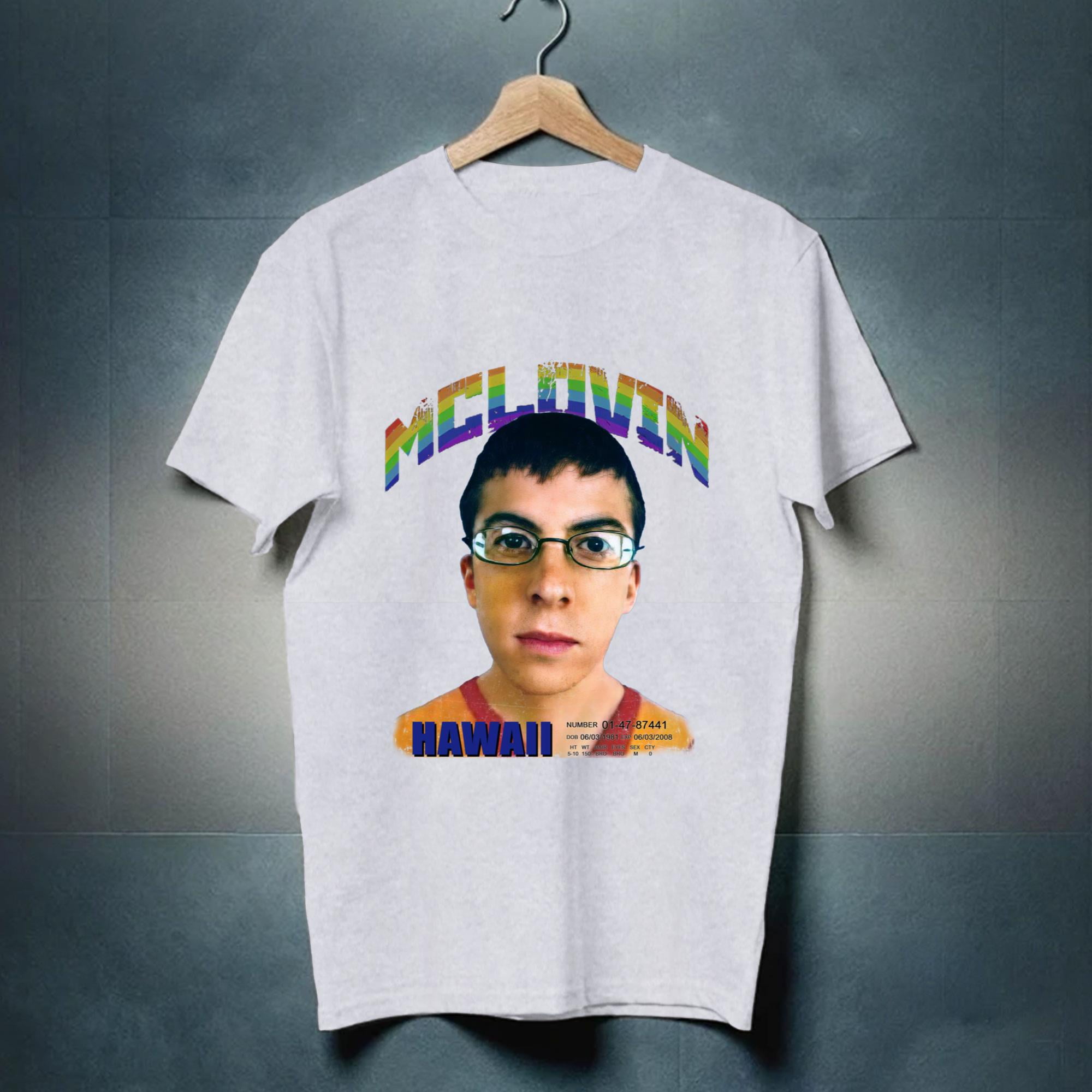 Limited Edition Mclovin T shirt Superbad Movie Fogell Hawaii Id Mclovin ...