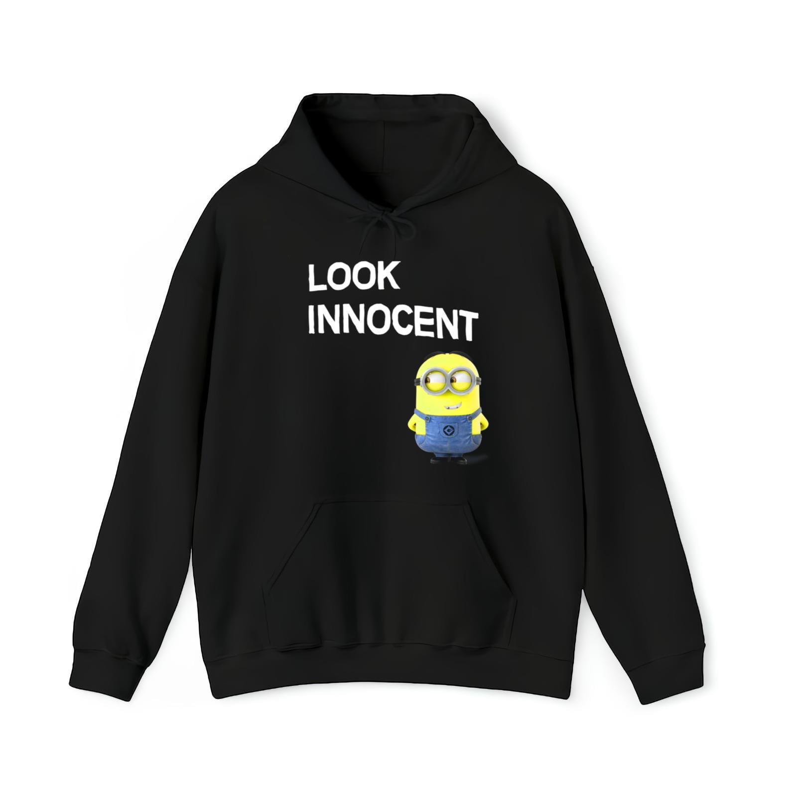 Limited Edition New Minions Look Innocent Despicable Me Mens hoodie ...