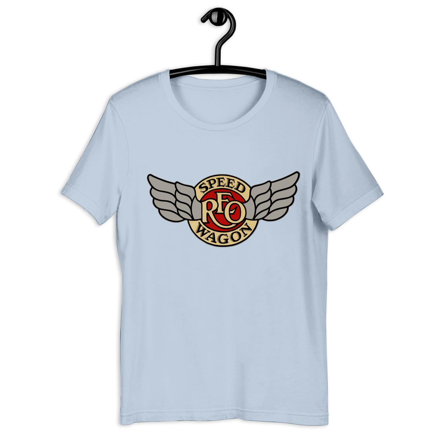 Limited Edition REO Speedwagon band logo T-shirt black Cotton All s S ...