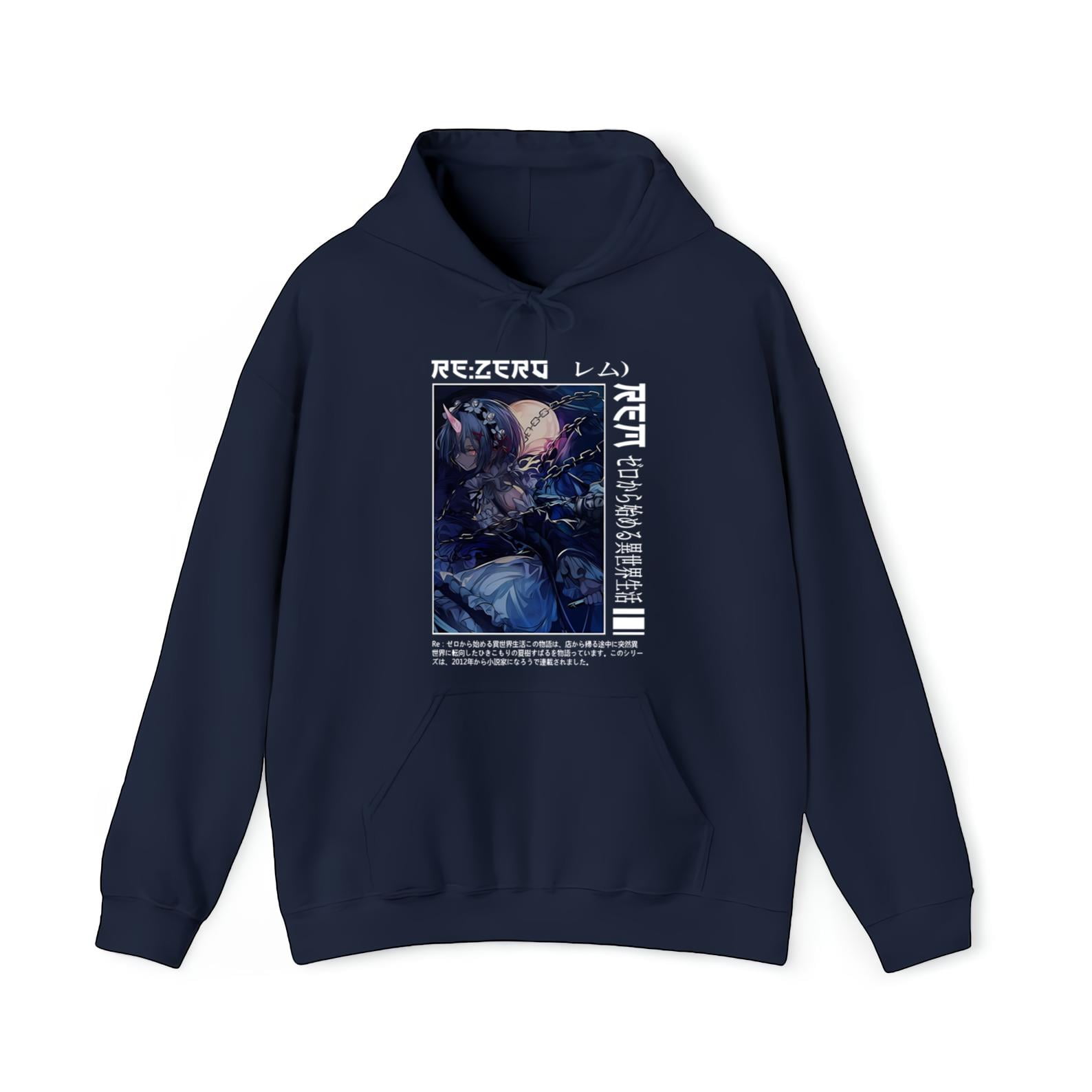Limited Edition Rem Re Zero hoodie, Emilia, Reinhard, Rem, Subaru ...