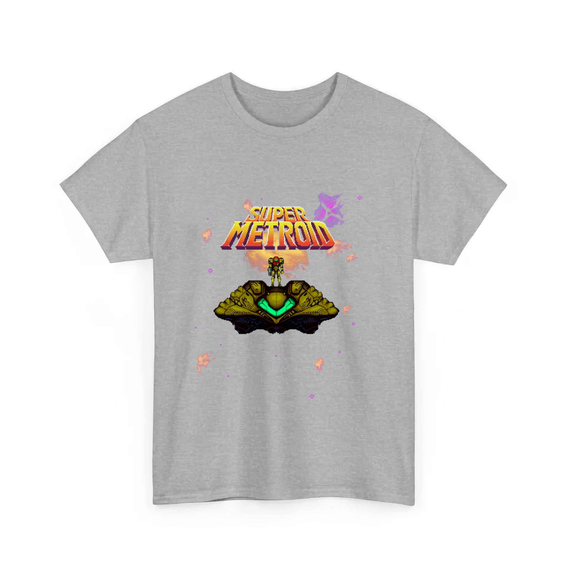 Limited Edition Super Metroid shirt Adult Funny s Samus Aran Retro NES ...