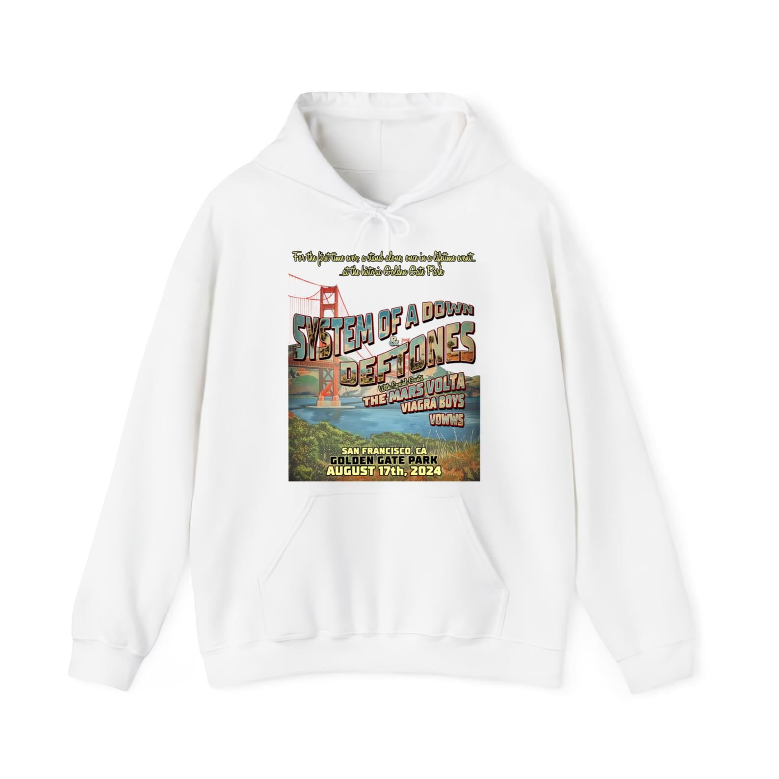 Limited Edition System Of A Down hoodie Deftones San Francisco'S Golden ...