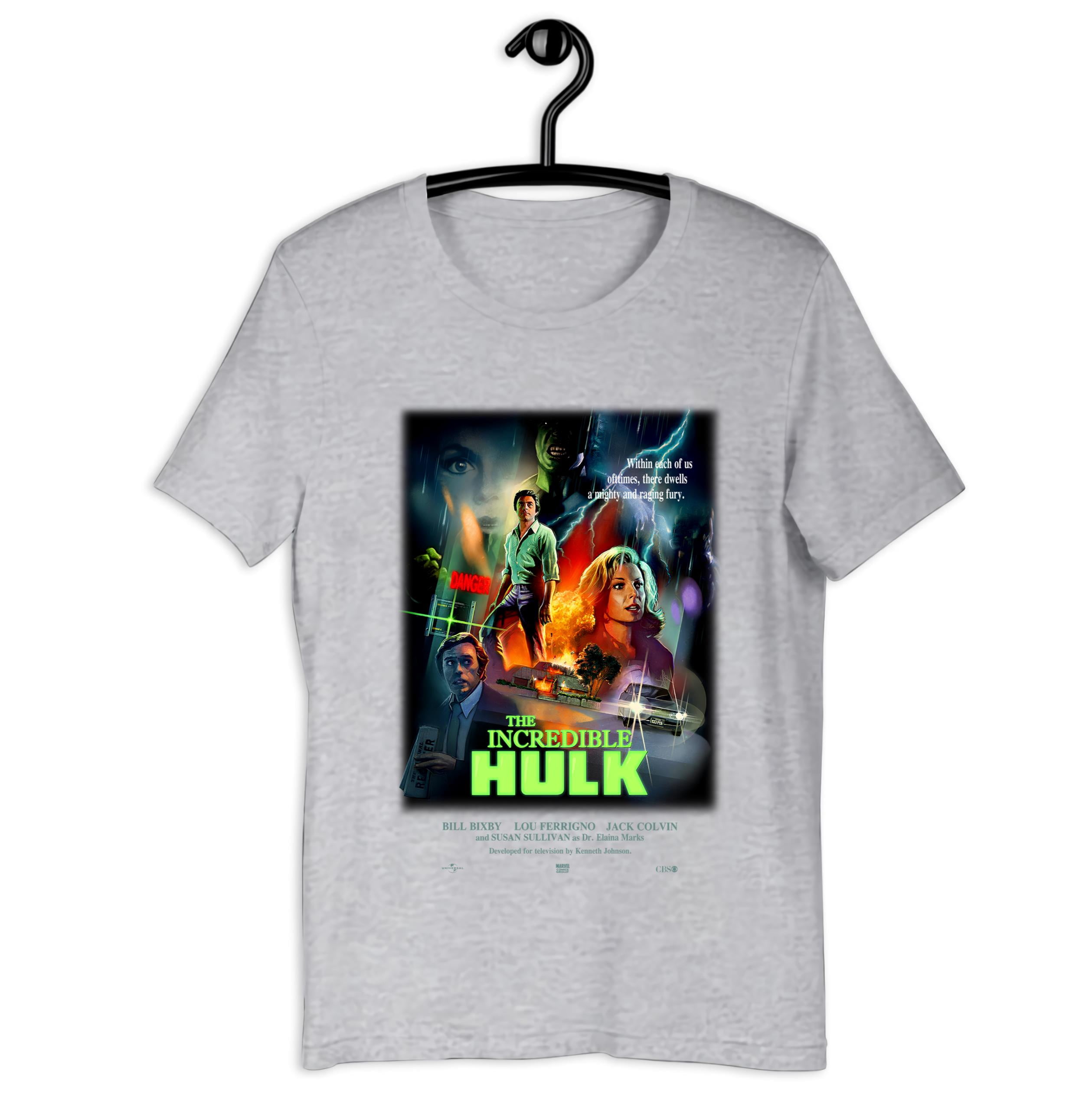 Limited Edition The Incredible Hulk 1977 Poster Fan Art (Black shirt ...