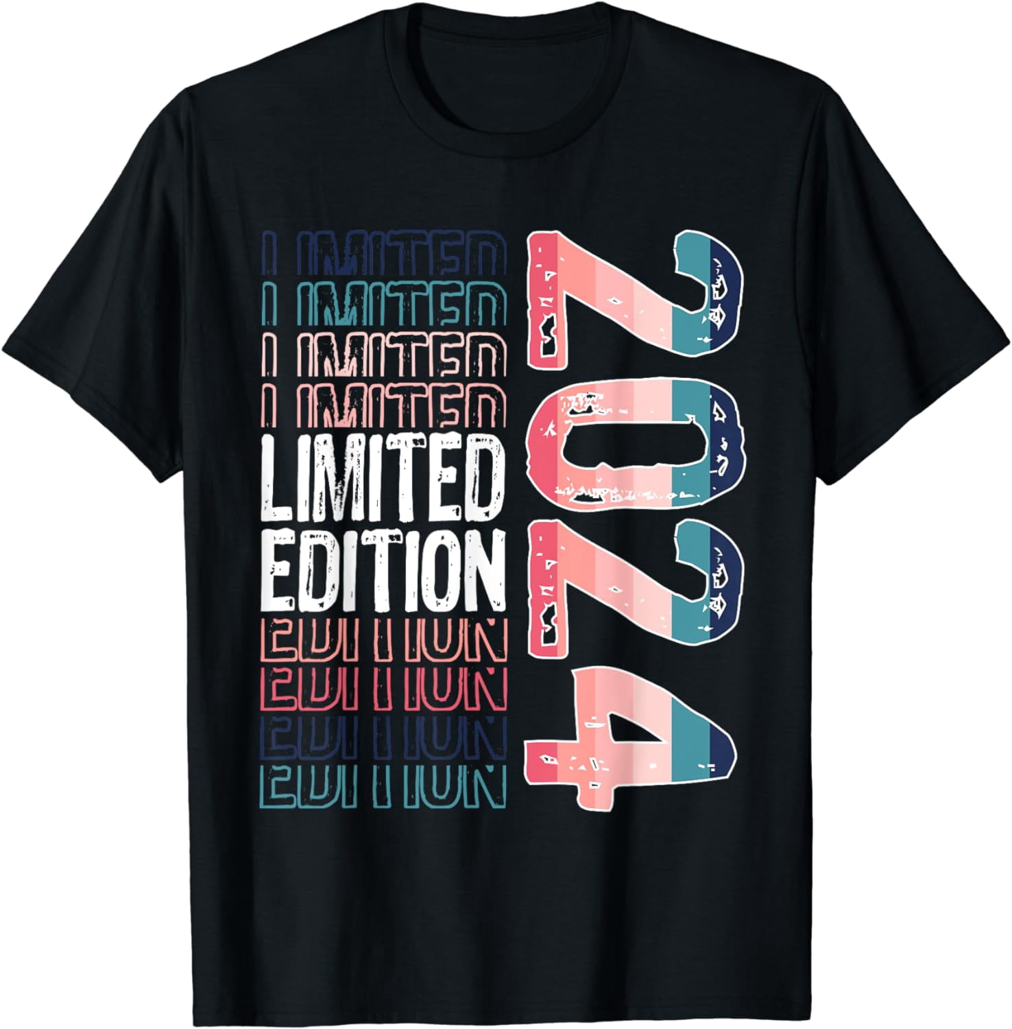 Limited Edition Vintage 2024 Retro Birthday T-Shirt - Walmart.com