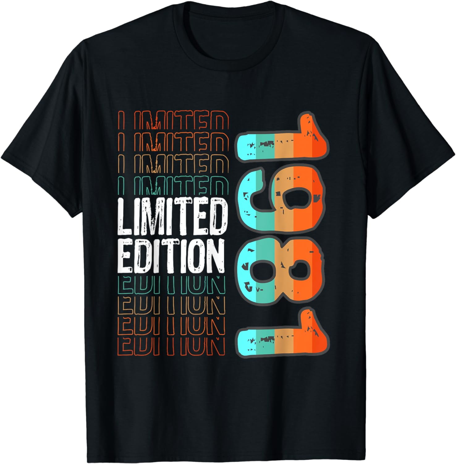 Limited Edition Vintage Retro Birth Year 1981 T-Shirt - Walmart.com