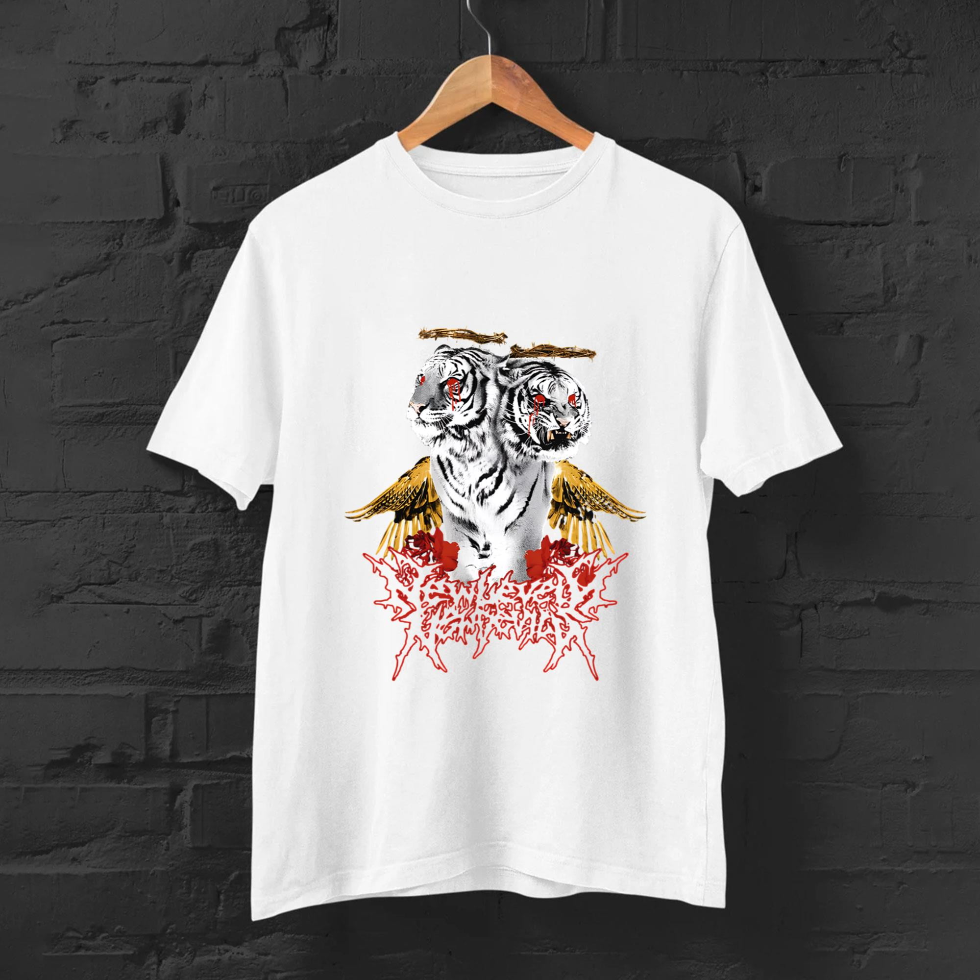 Limited Edition Vtg Polyphia Band Black Tiger Heavy Cotton Full Men ...