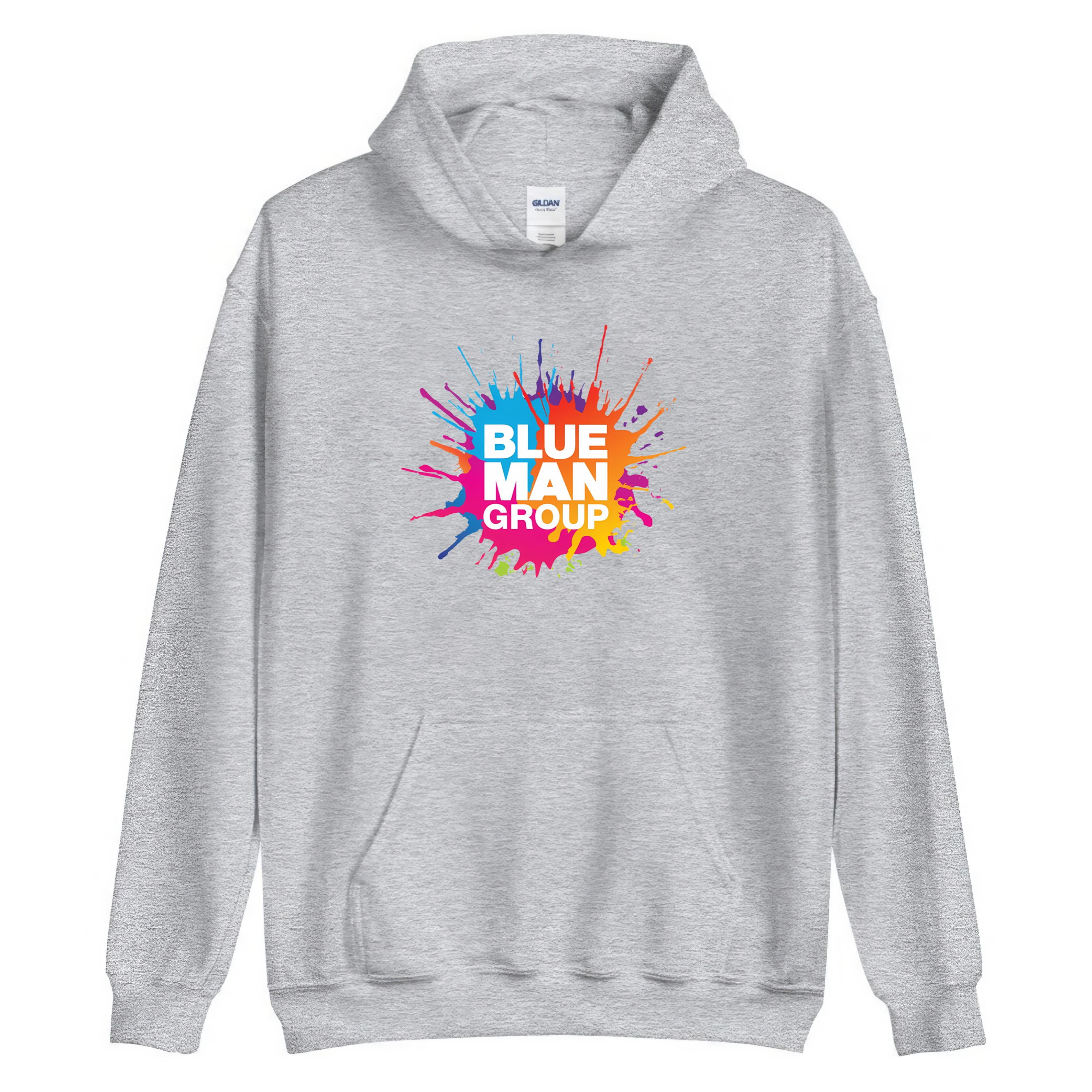 Limited Edition blue man group logo colorful Active Logo Men's Black hoodie Funny S to -TH40385 ...