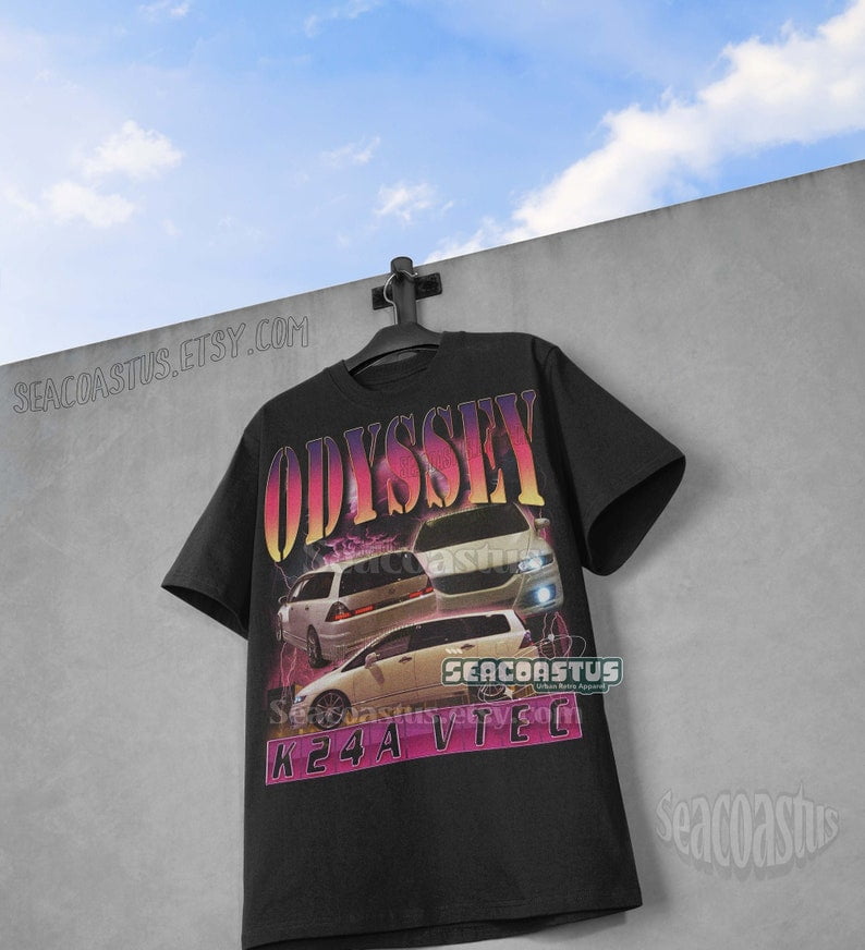 Limited Honda Odyssey Vintage T-Shirt, K20 engine, Civic Type R Graphic ...