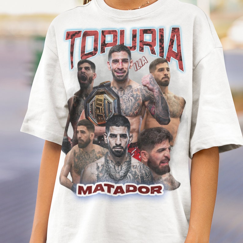 Limited Ilia Topuria Shirt, El Matador Shirt, Ilia Topuria Merch,UFC ...