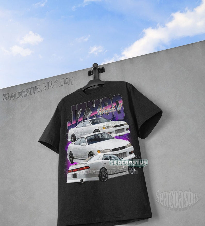 Limited JZX 90 Mark II Vintage T-Shirt, JZX 100 Chaser Jdm Graphic T ...
