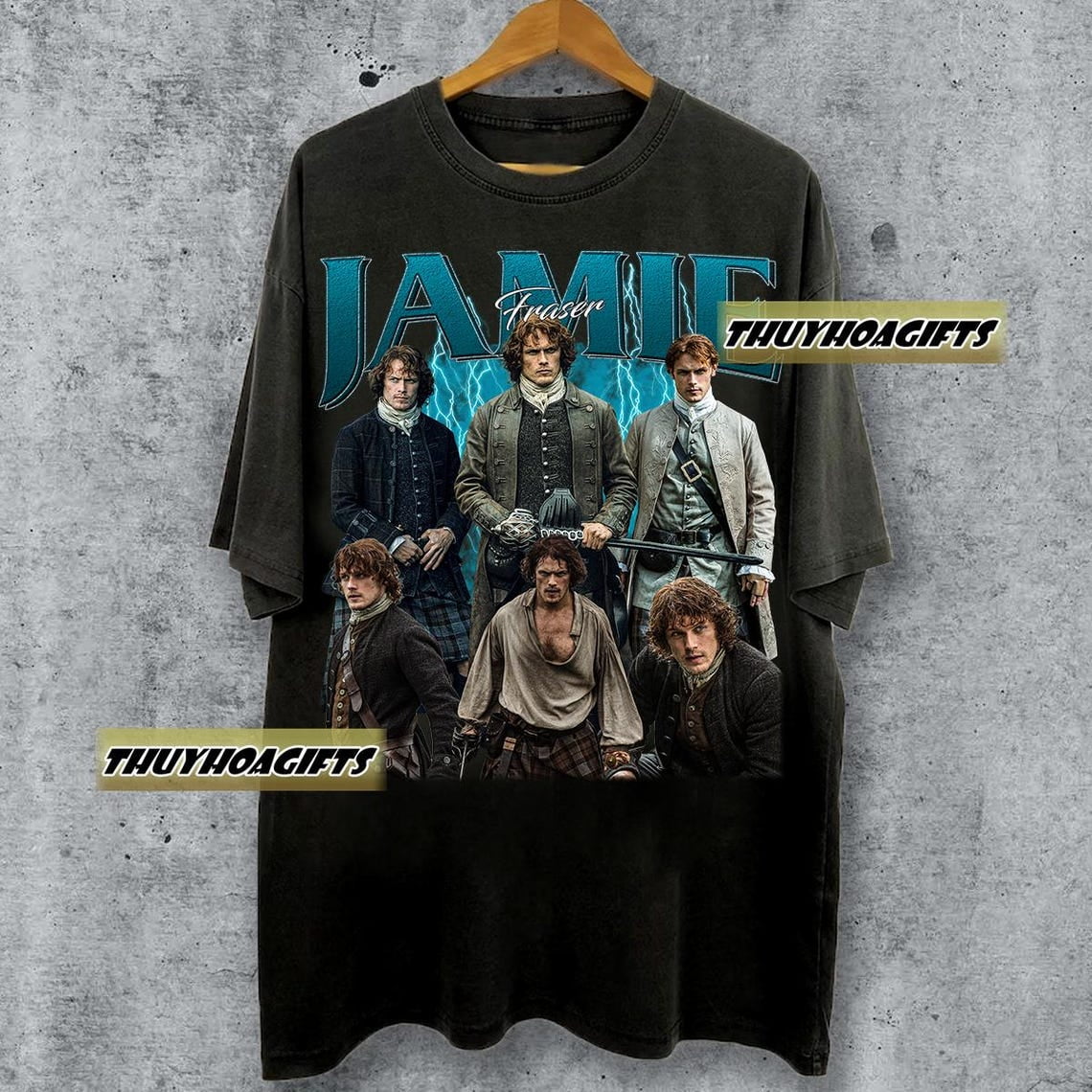 Limited Jamie Fraser Vintage 90s Bootleg Tshirt, Retro TV series Gifts ...