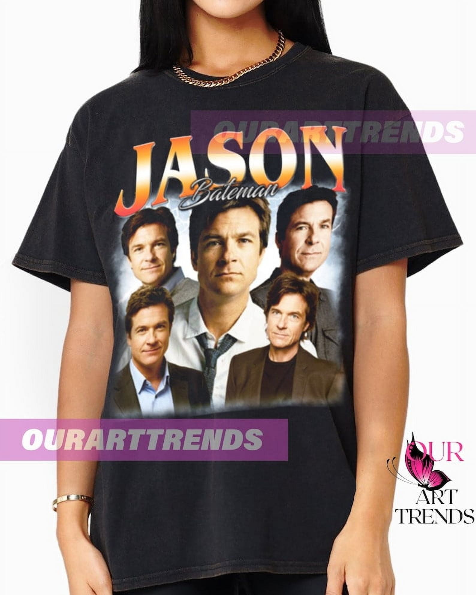 Limited Jason Bateman T-shirt Vintage Retro Bootleg - Walmart.com