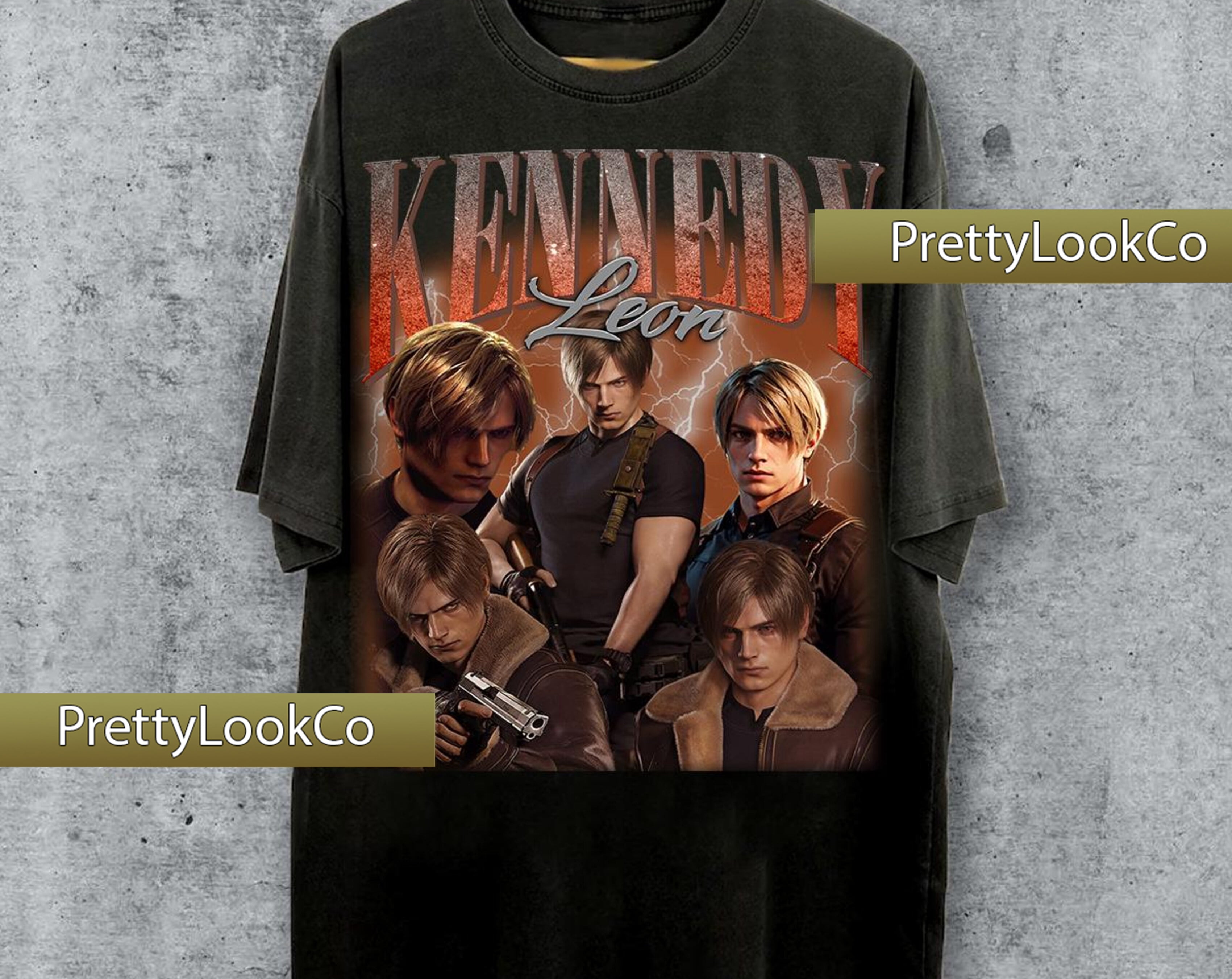 Limited Leon Kennedy 90s T-shirt Leon S Kennedy T-shirt Retro Resident ...