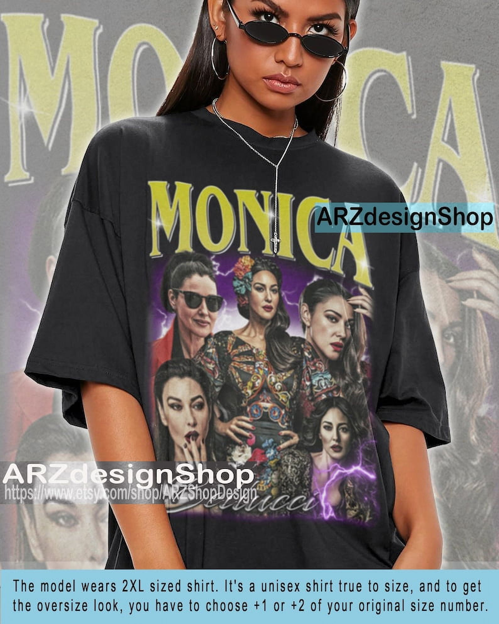 Limited Monica Bellucci Shirt Gift Graphic Tee Horror movie T-Shirt ...