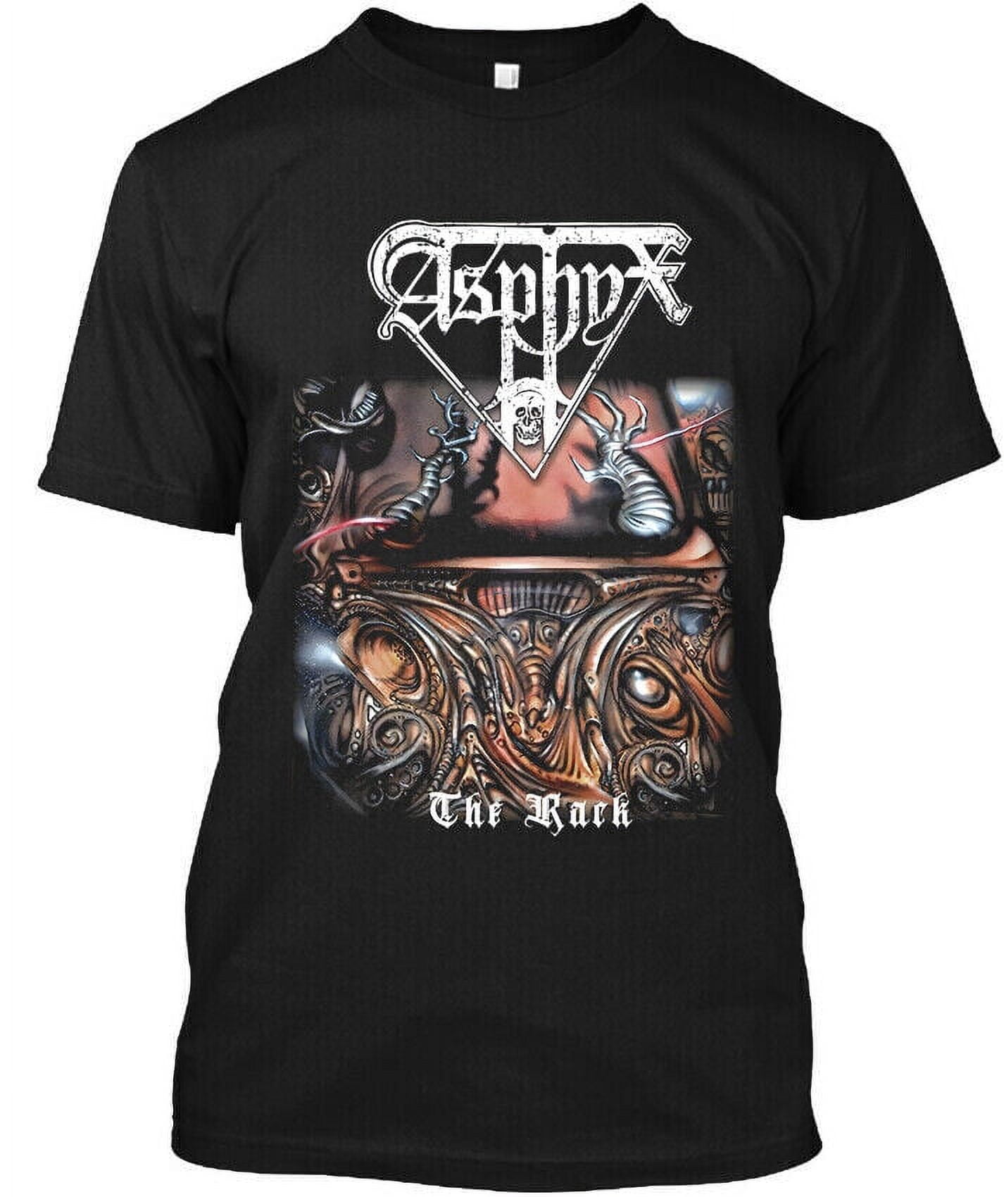 Limited NEW Popular Asphyx The Rack Dutch Music Graphic Retro Logo T-SHIRT S-4XL - Walmart.com