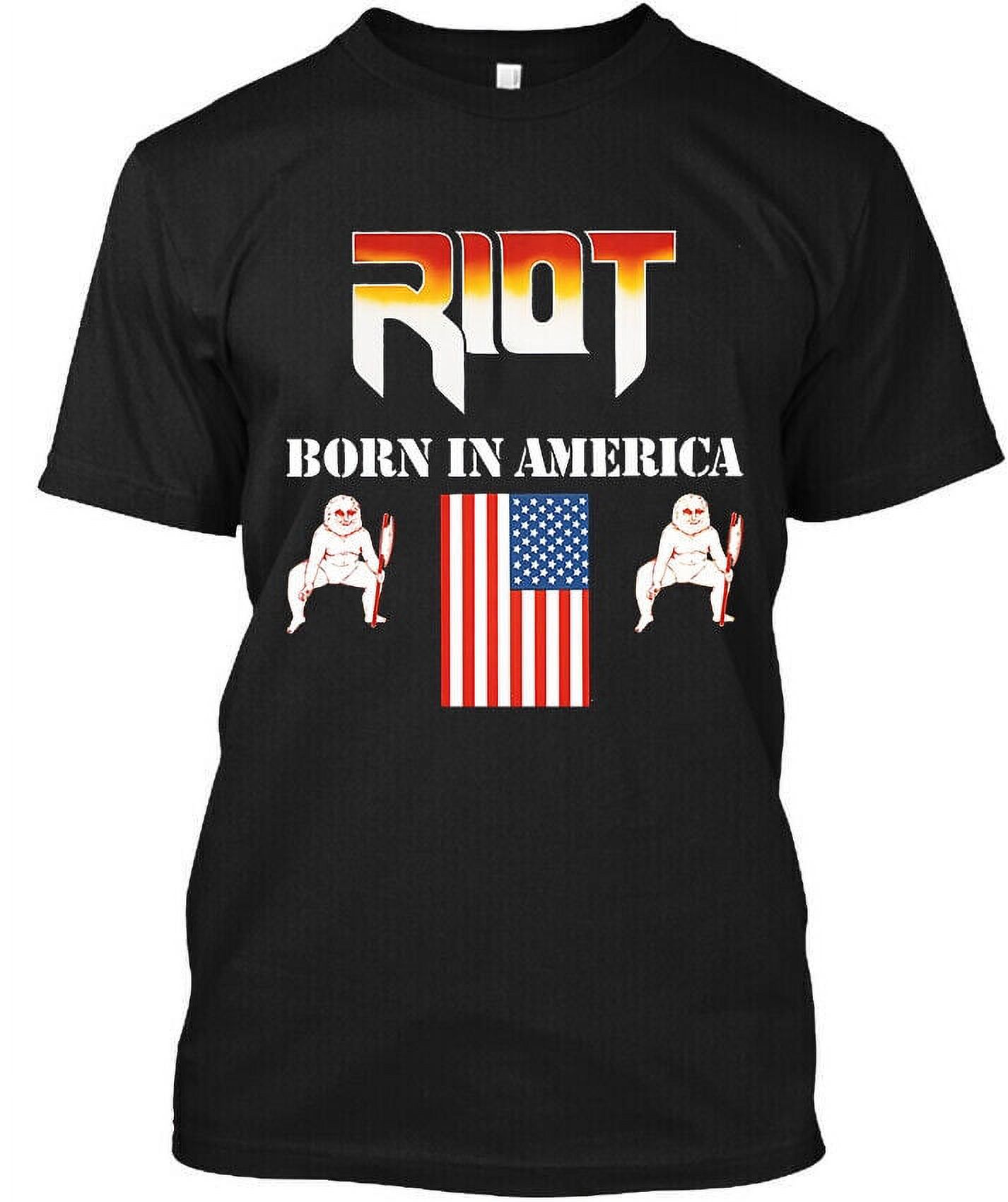 Limited New Riot V Born in America American Speed Metal Band T-Shirt ...