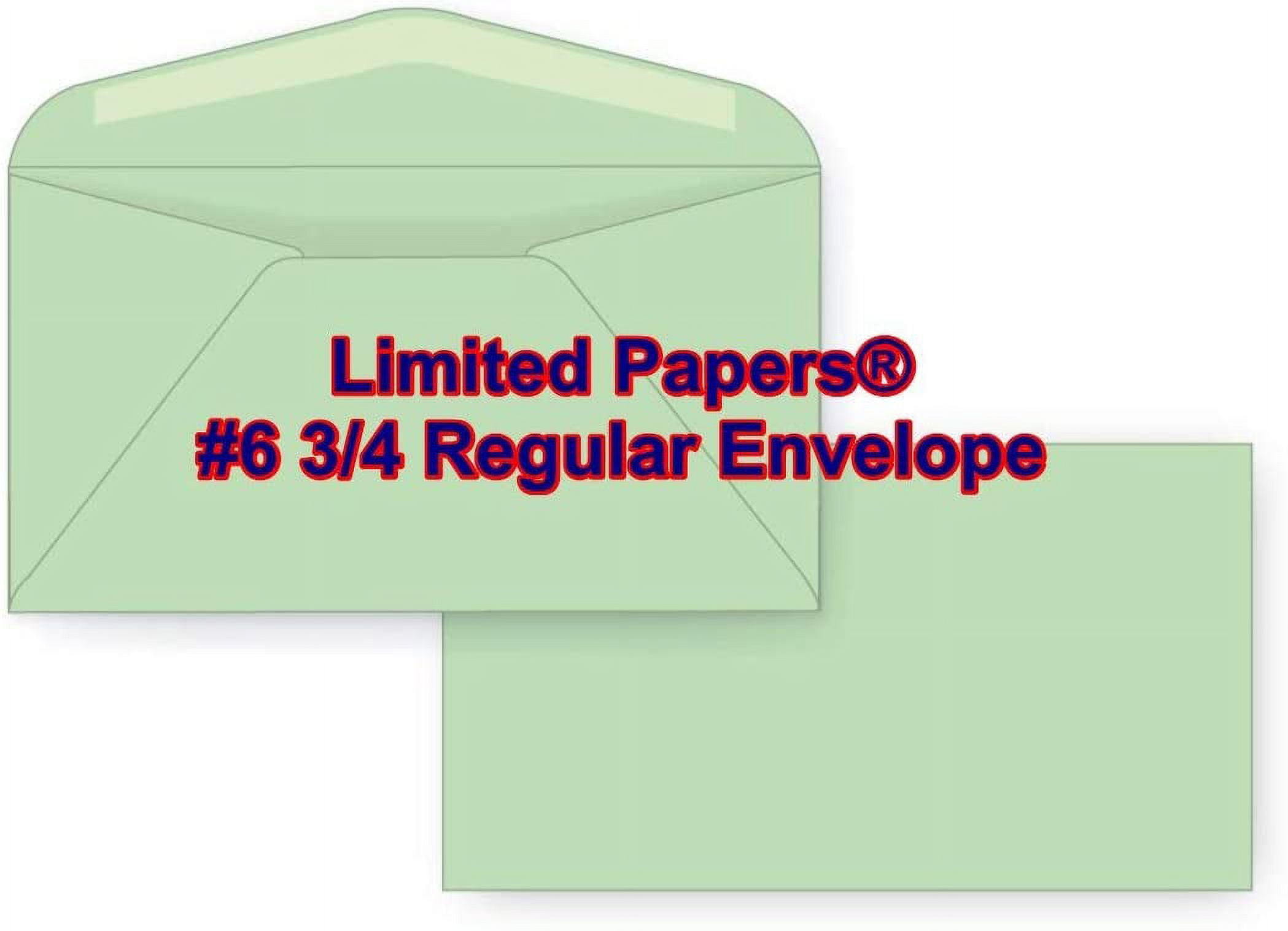 Limited Papers (TM) #6 3/4 Regular Envelope - Pastel - 24# (3 5/8 x 6 1 ...