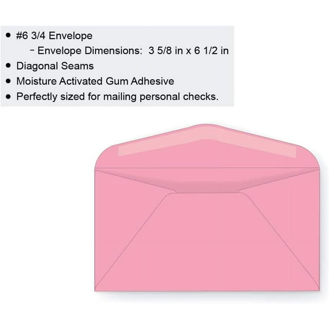 Limited Papers (TM) #6 3/4 Regular Envelope - Pastel - 24# (3 5/8 x 6 1 ...