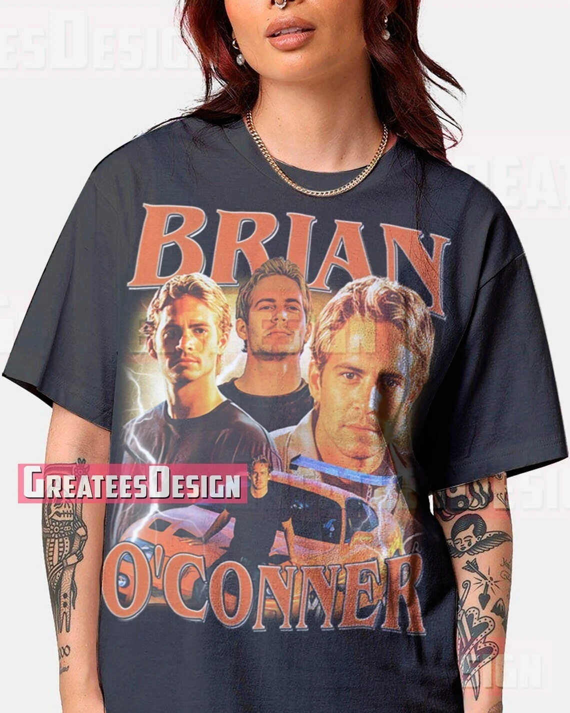 Limited Paul Walker T-Shirt Brian O'Conner Unisex Shirt - Walmart.com