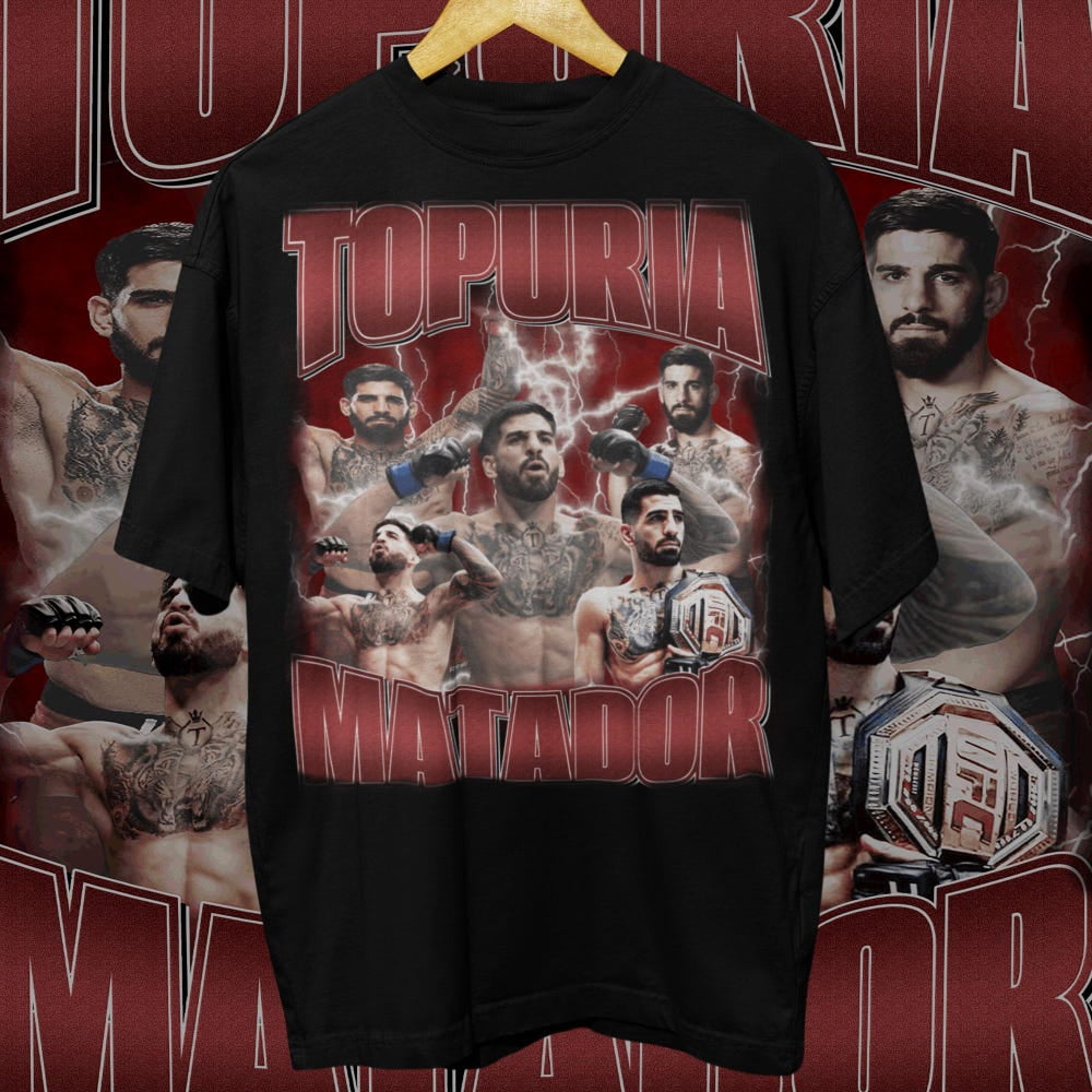 Limited Retro Ilia Topuria Bootleg Shirt, El Matador Shirt, Ilia ...