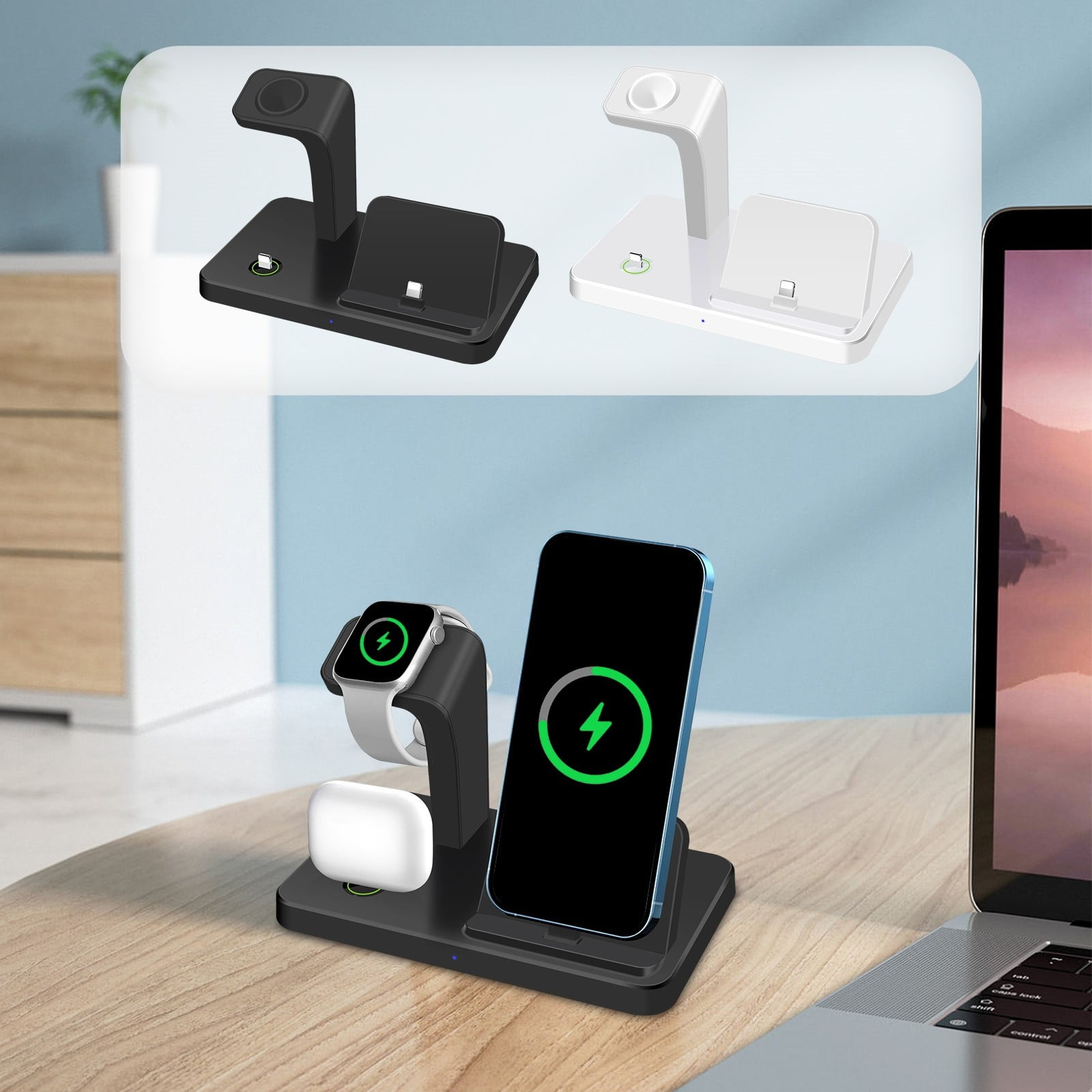 Limited Stock, 3-in-1 Mobile Phone Charger, Wireless Charger for Watch ...