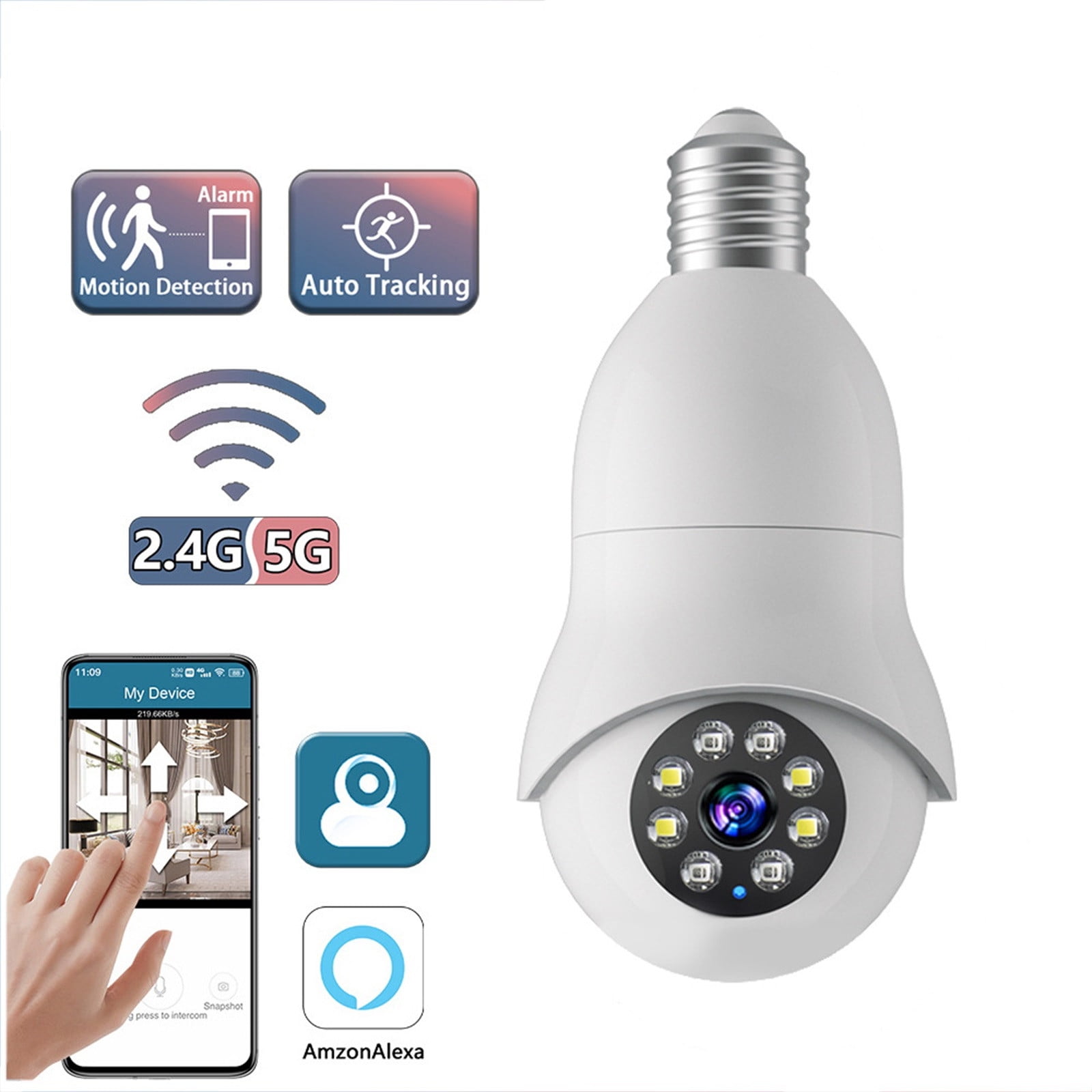 Limited Stock,360° Panoramic 5G Camera, Dual Lamp Head, Remote ...