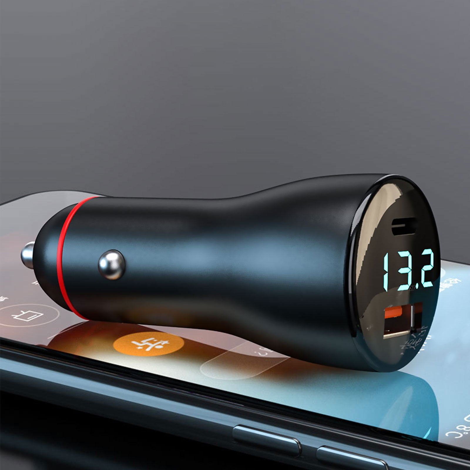 Limited Stock,60W Car Charger, LED Digital Display, QC3.0 Interface, PD ...