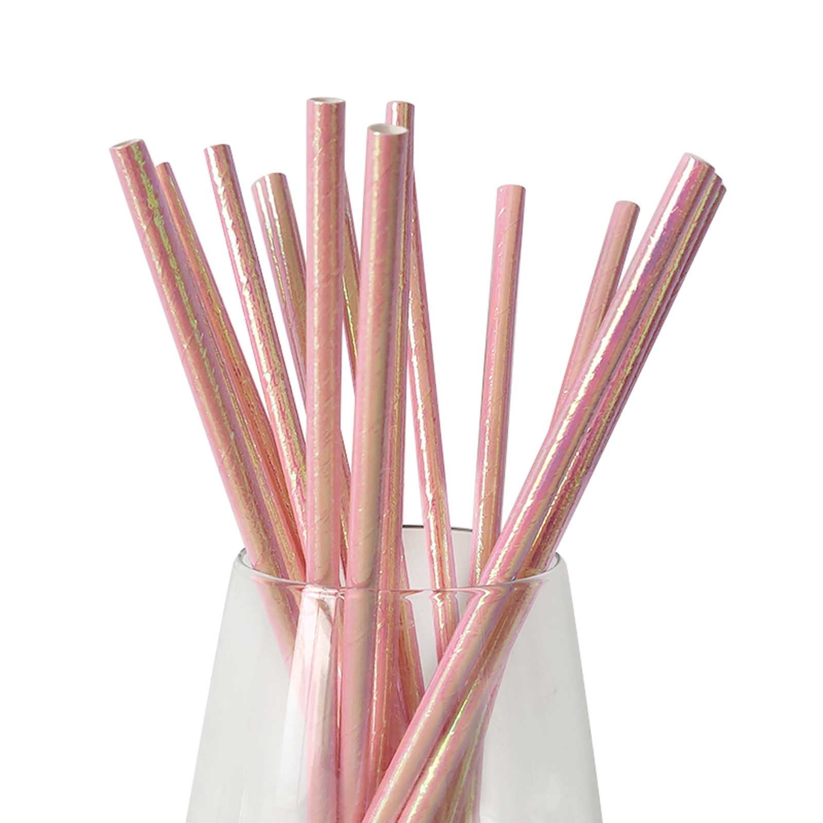 Limited Stock Alert, Biodegradable Paper Straws, 200pc Striped Color ...