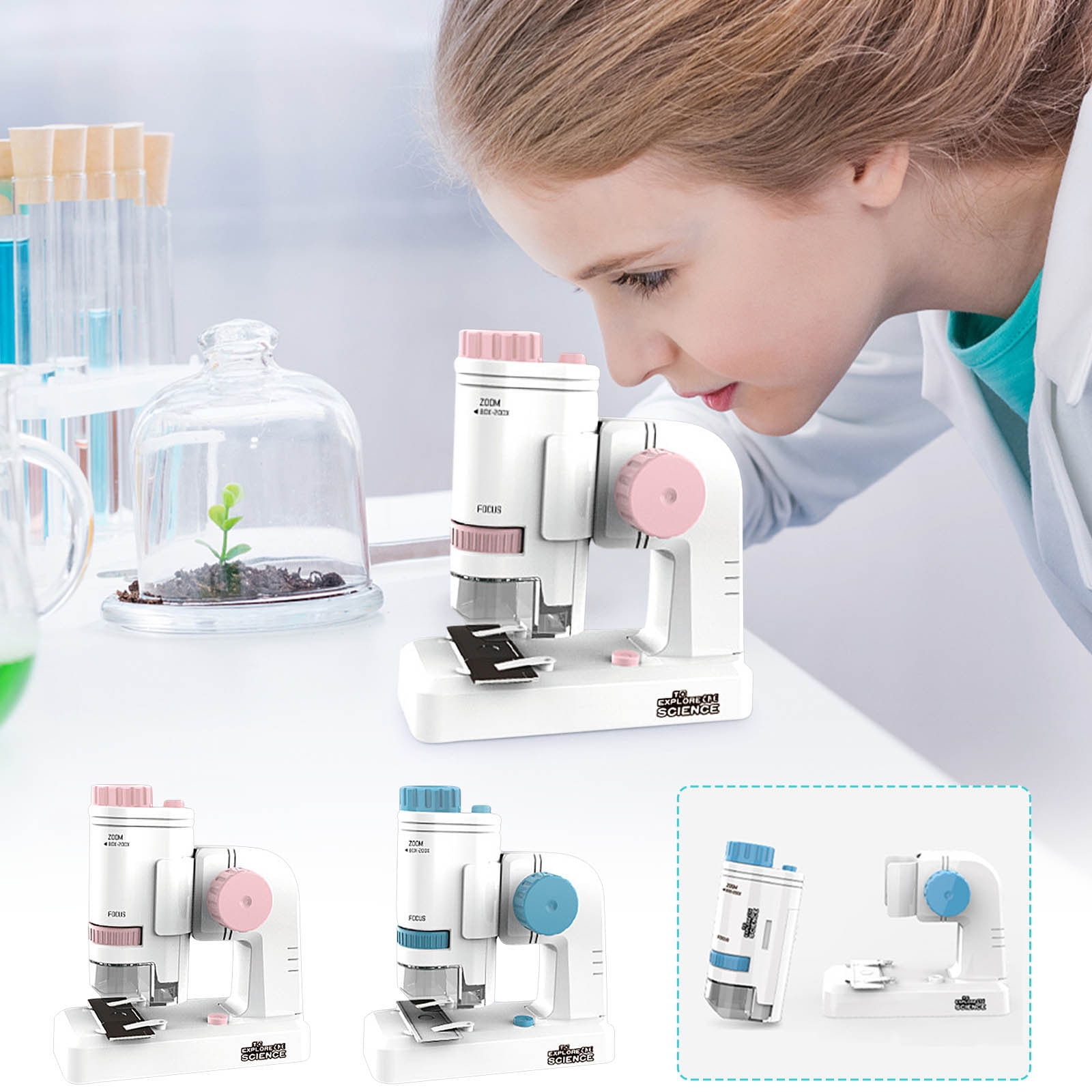 Limited Stock Alert, Microscope Handheld Portable Science Kit, 200x ...